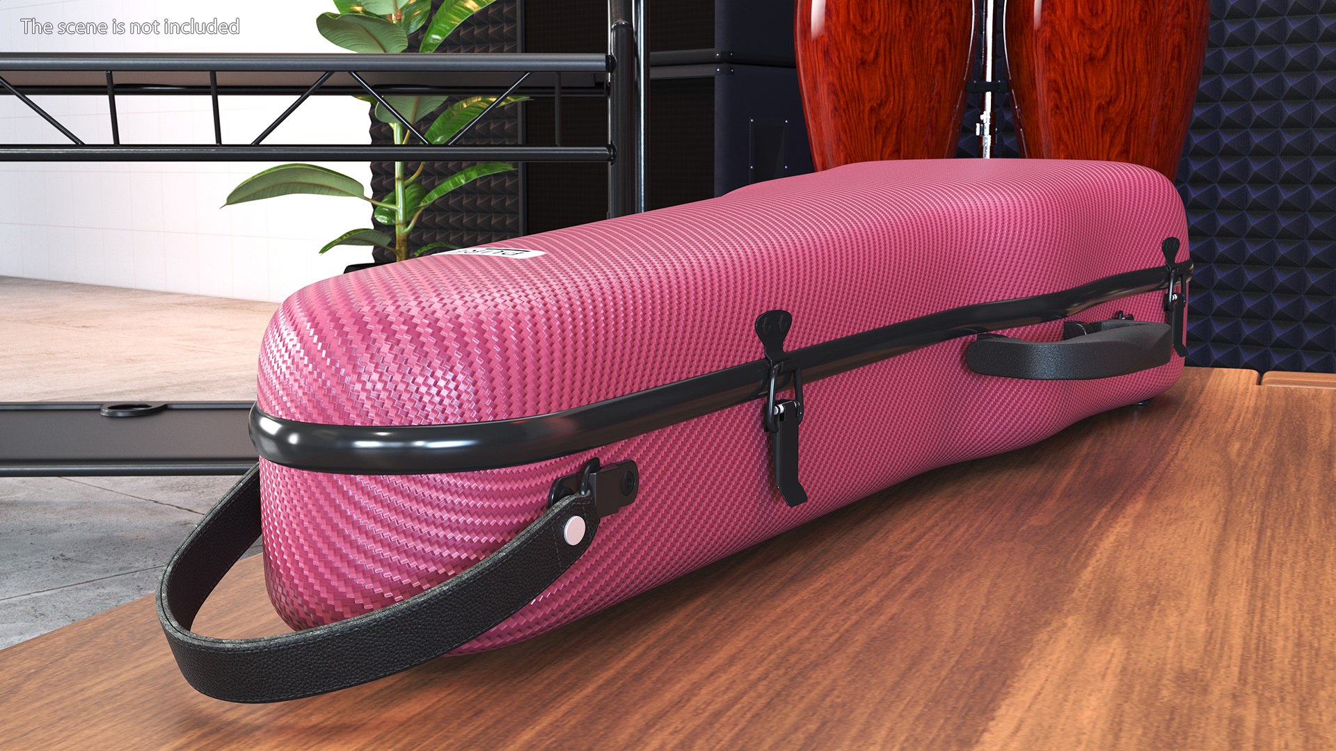 Shockproof Violin Case Gewa Pure Red Closed Model - TurboSquid 2144099