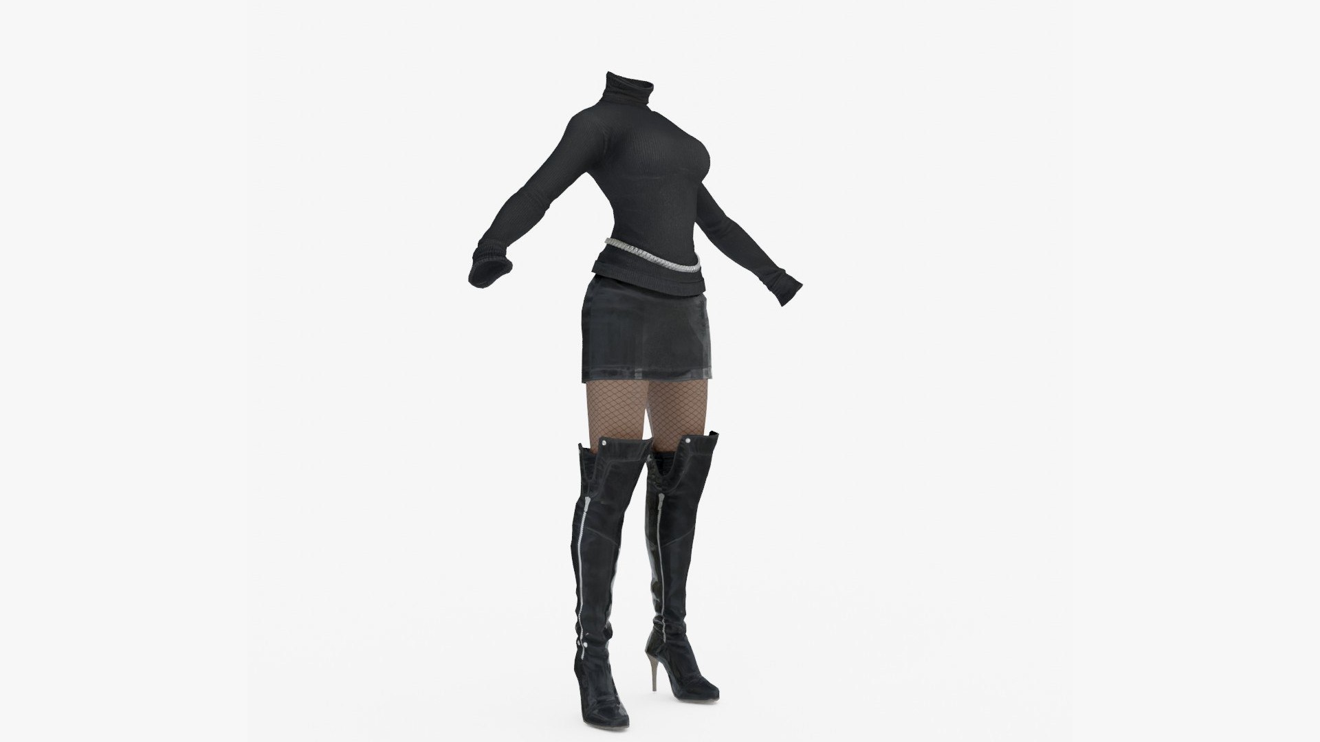 Female Model Uniform 3D Model - TurboSquid 2111275