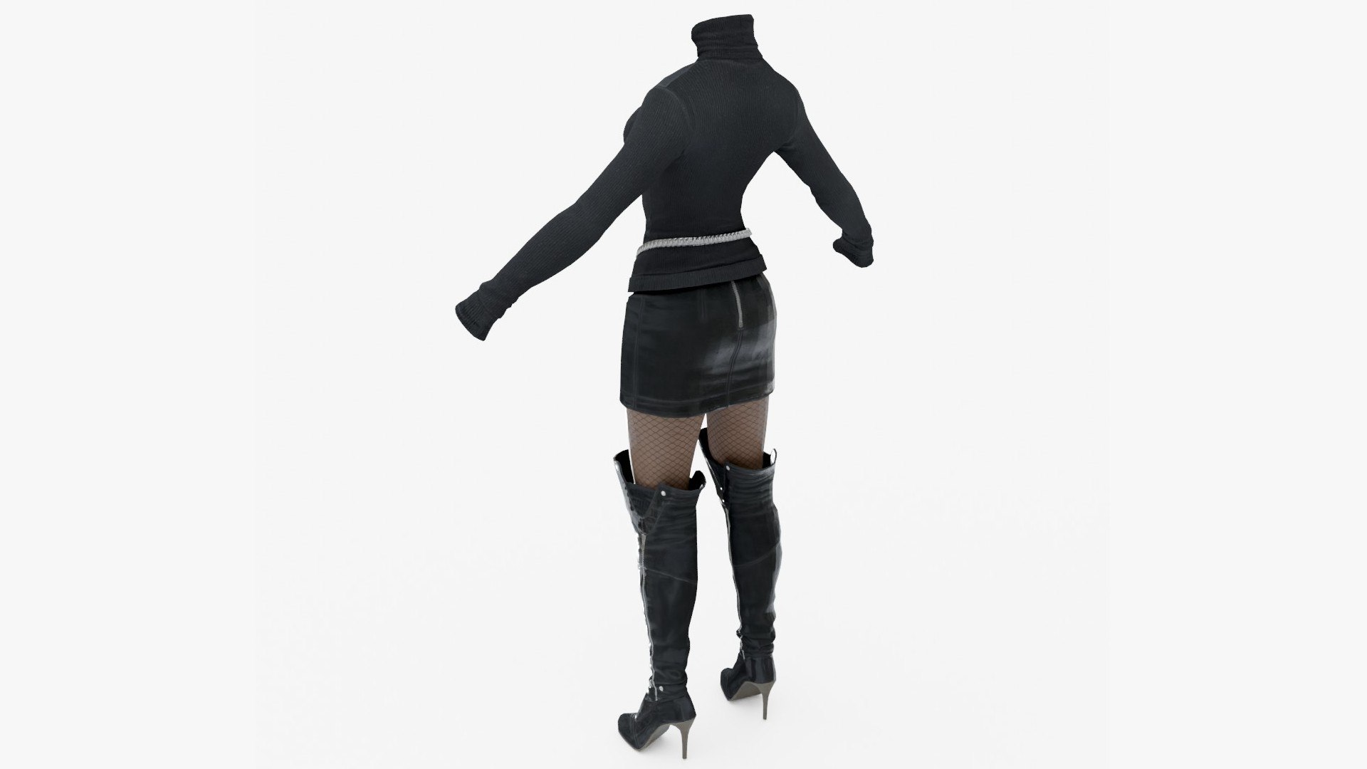 Female Model Uniform 3D Model - TurboSquid 2111275