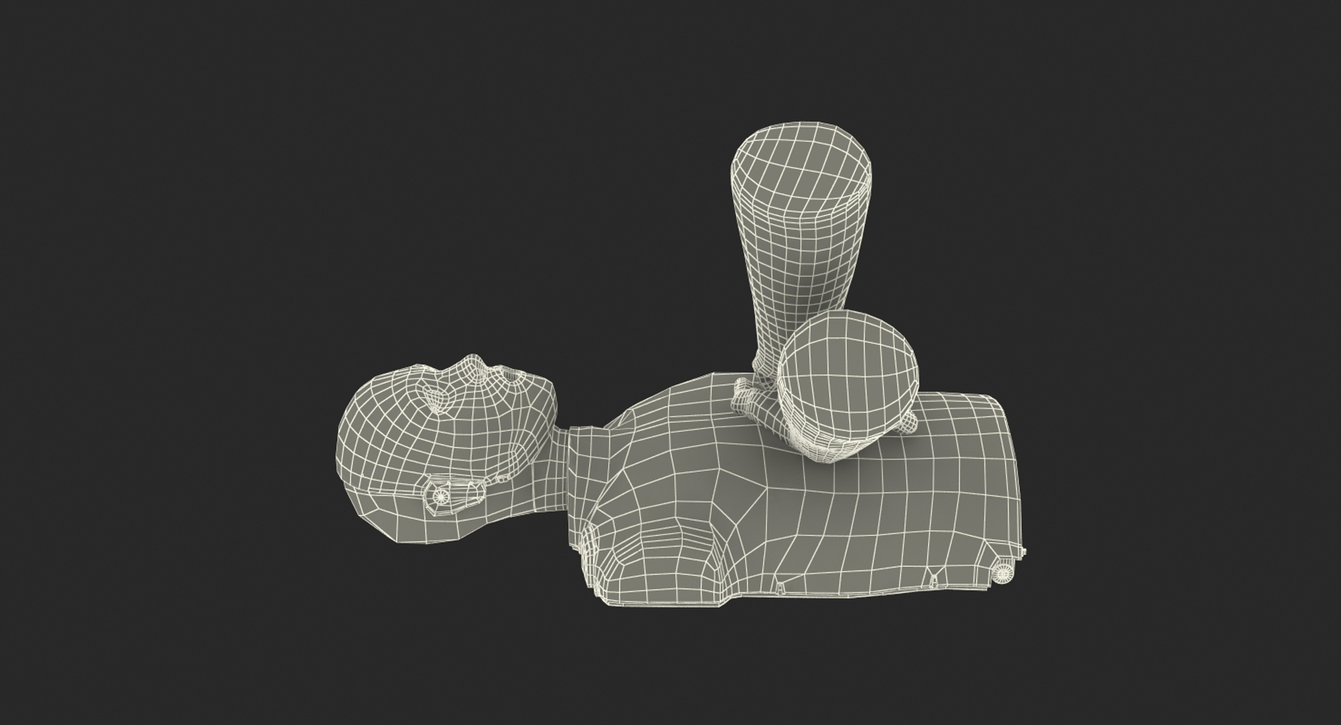 Aid Training Cpr Dummy 3D Model - TurboSquid 1541080