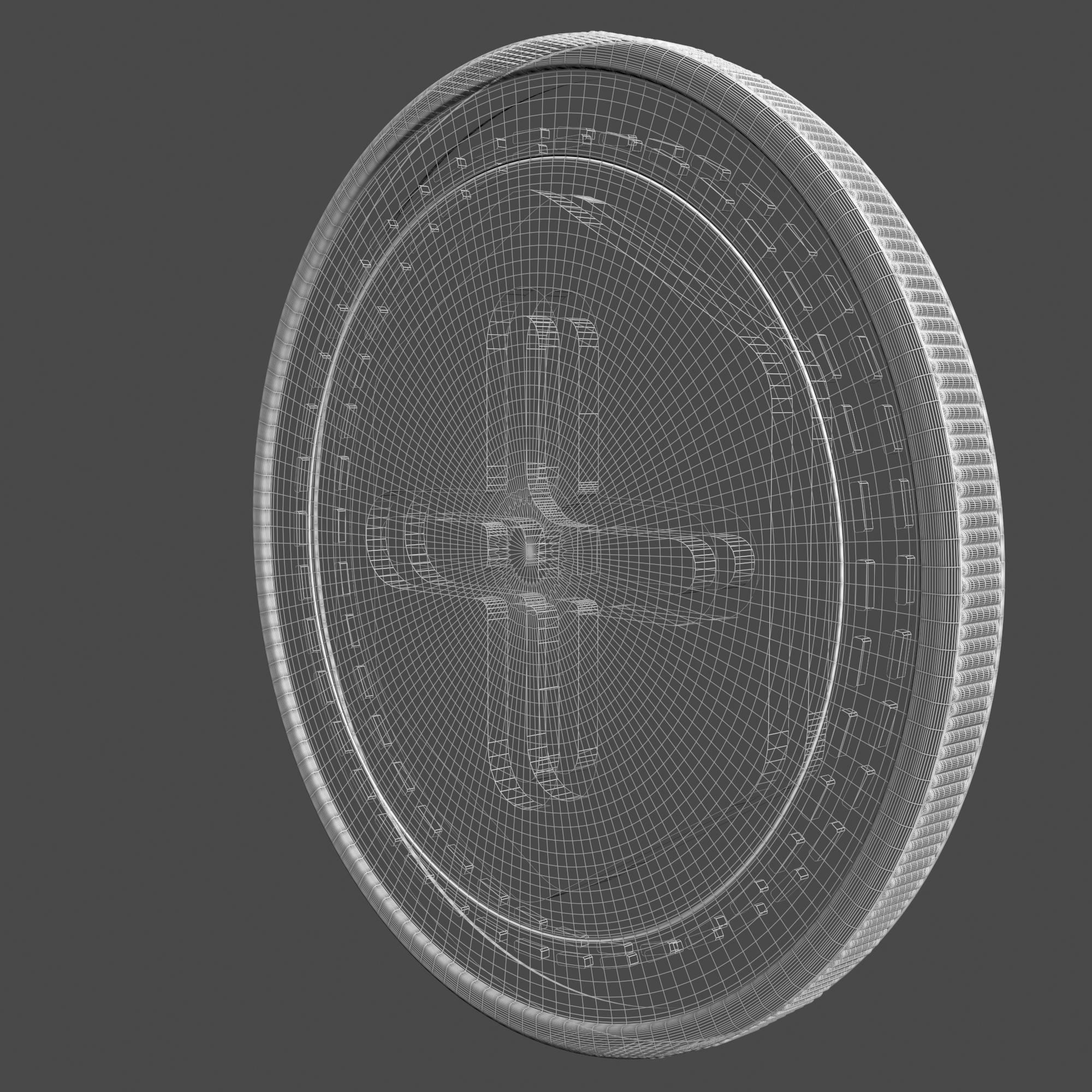 3D model AI Doctor Cryptocurrency Gold Coin - TurboSquid 1781850