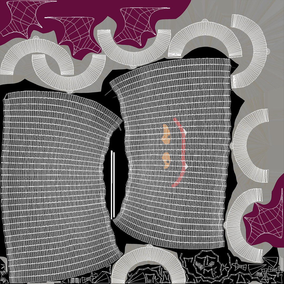 3D Model Halloween Vamp Paper Decorations - TurboSquid 2277617