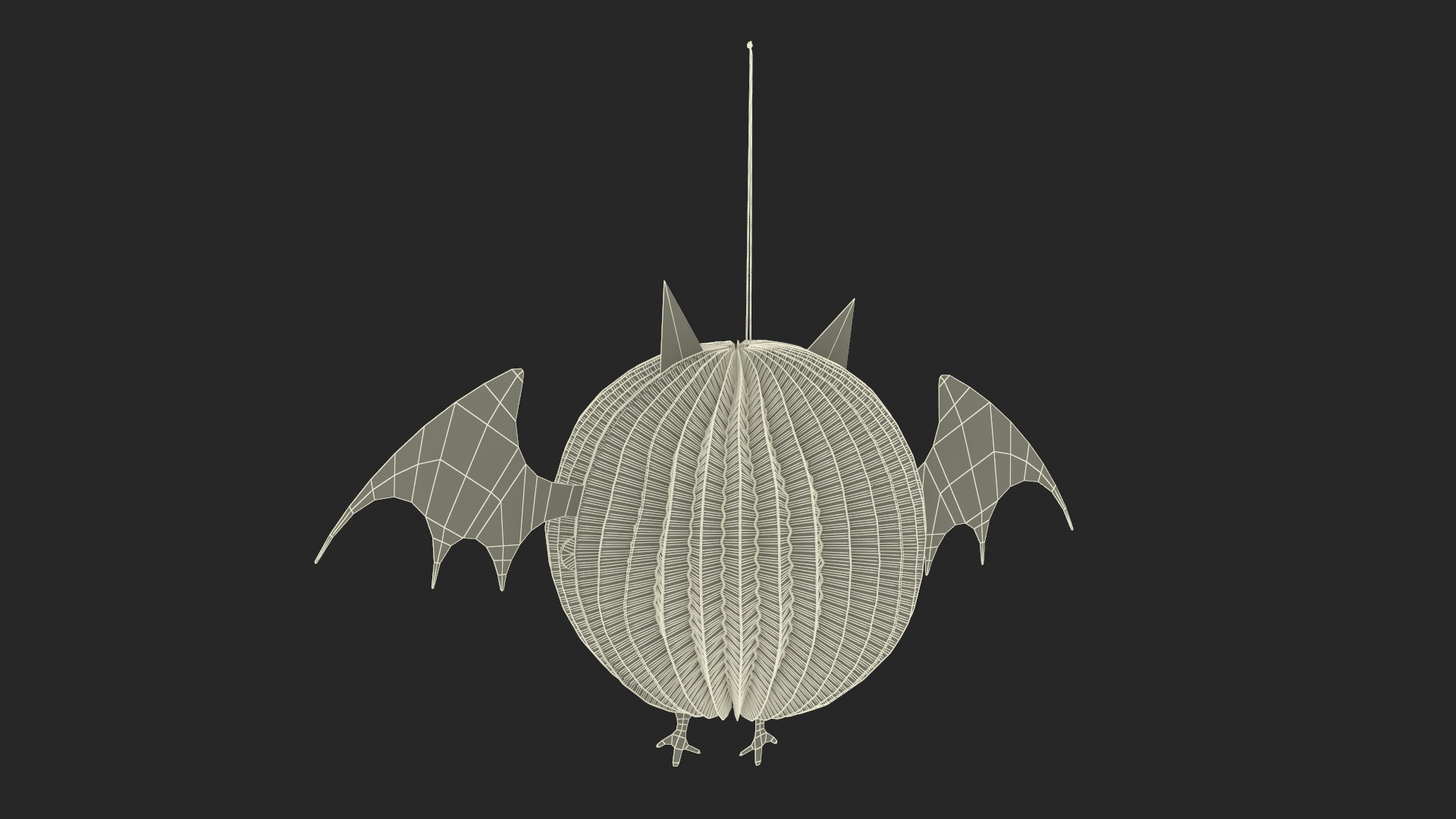 3D Model Halloween Vamp Paper Decorations - TurboSquid 2277617