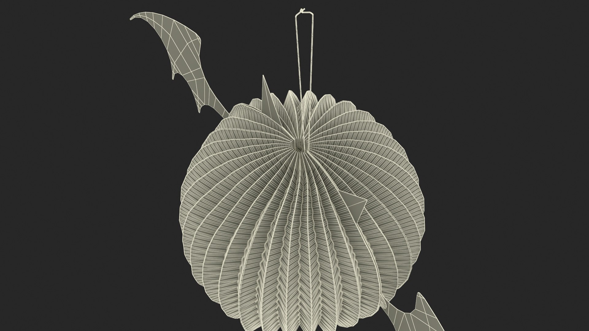 3D Model Halloween Vamp Paper Decorations - TurboSquid 2277617