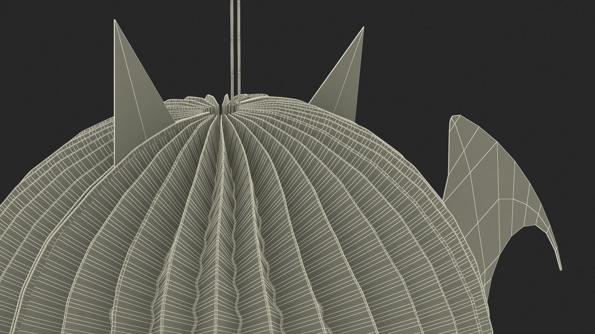 3D Model Halloween Vamp Paper Decorations - TurboSquid 2277617