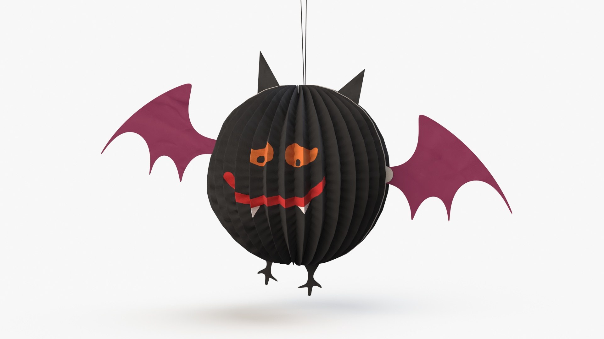 3D Model Halloween Vamp Paper Decorations - TurboSquid 2277617