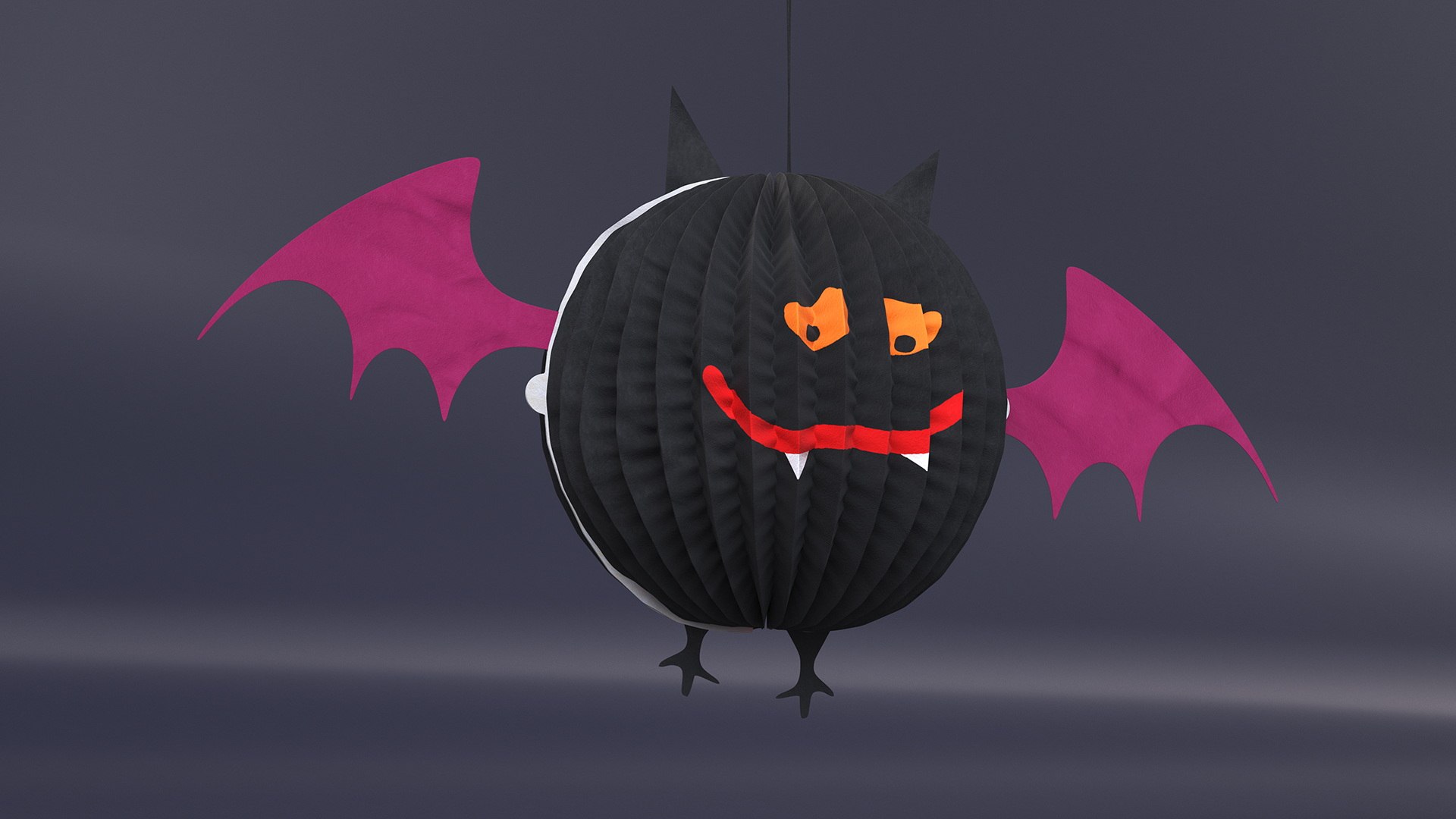 3D Model Halloween Vamp Paper Decorations - TurboSquid 2277617
