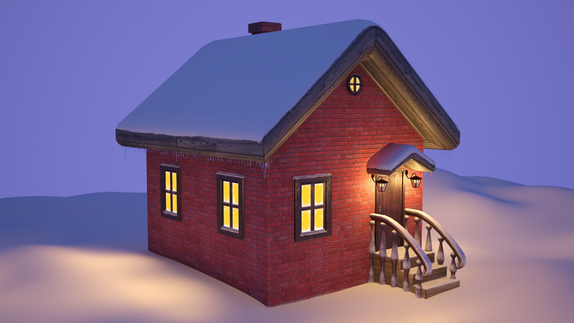 Animation Falling Snow 3D Model - TurboSquid 1505469