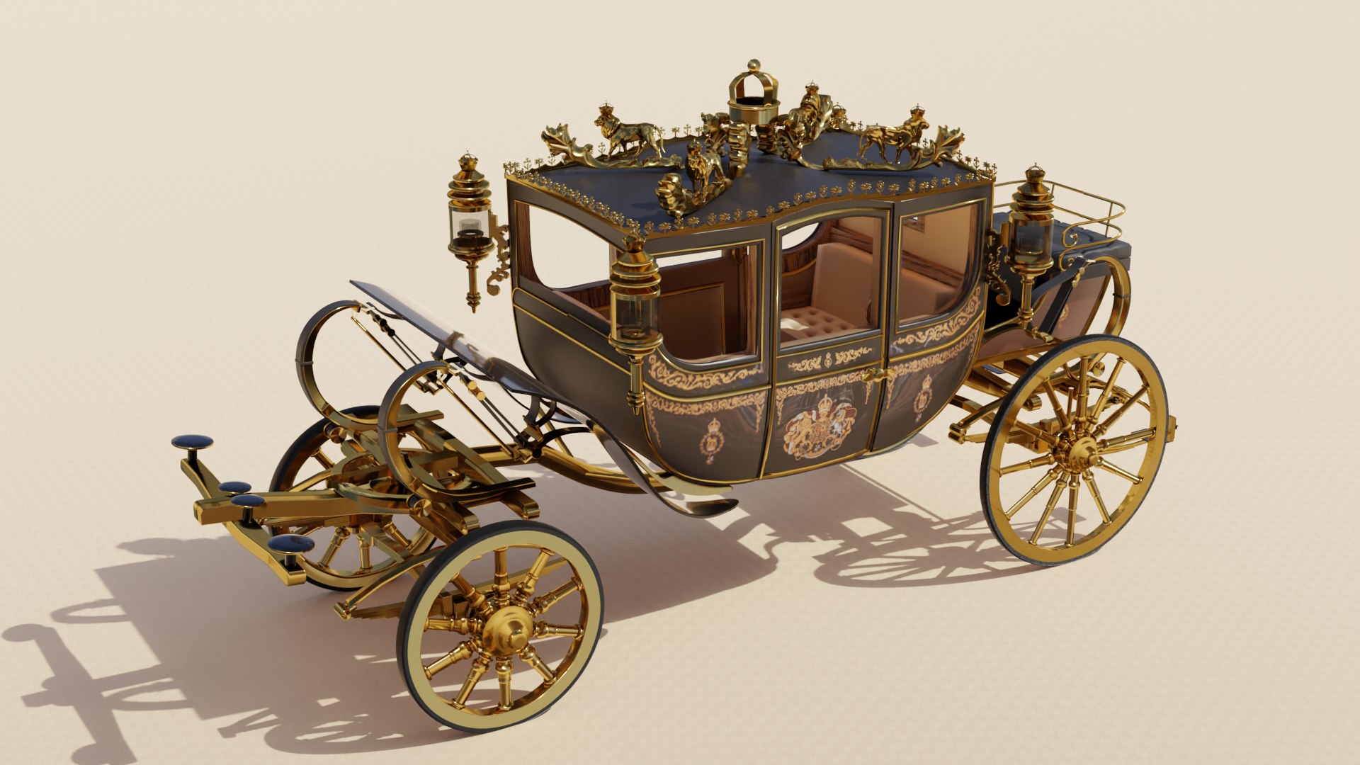 3D Diamond Jubilee Carriage - TurboSquid 2081699