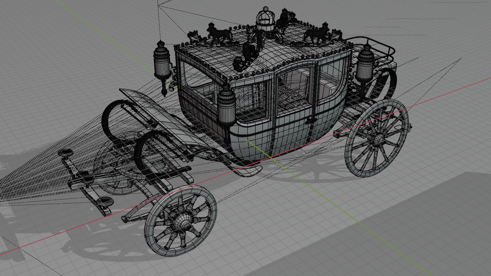 3D Diamond Jubilee carriage - TurboSquid 2081699