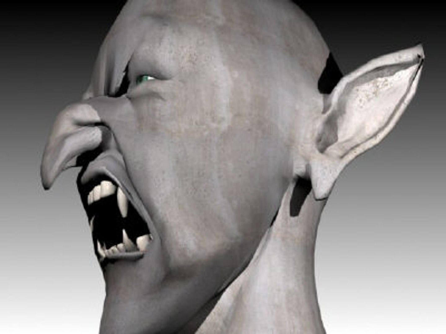 satan - head animation 3d model