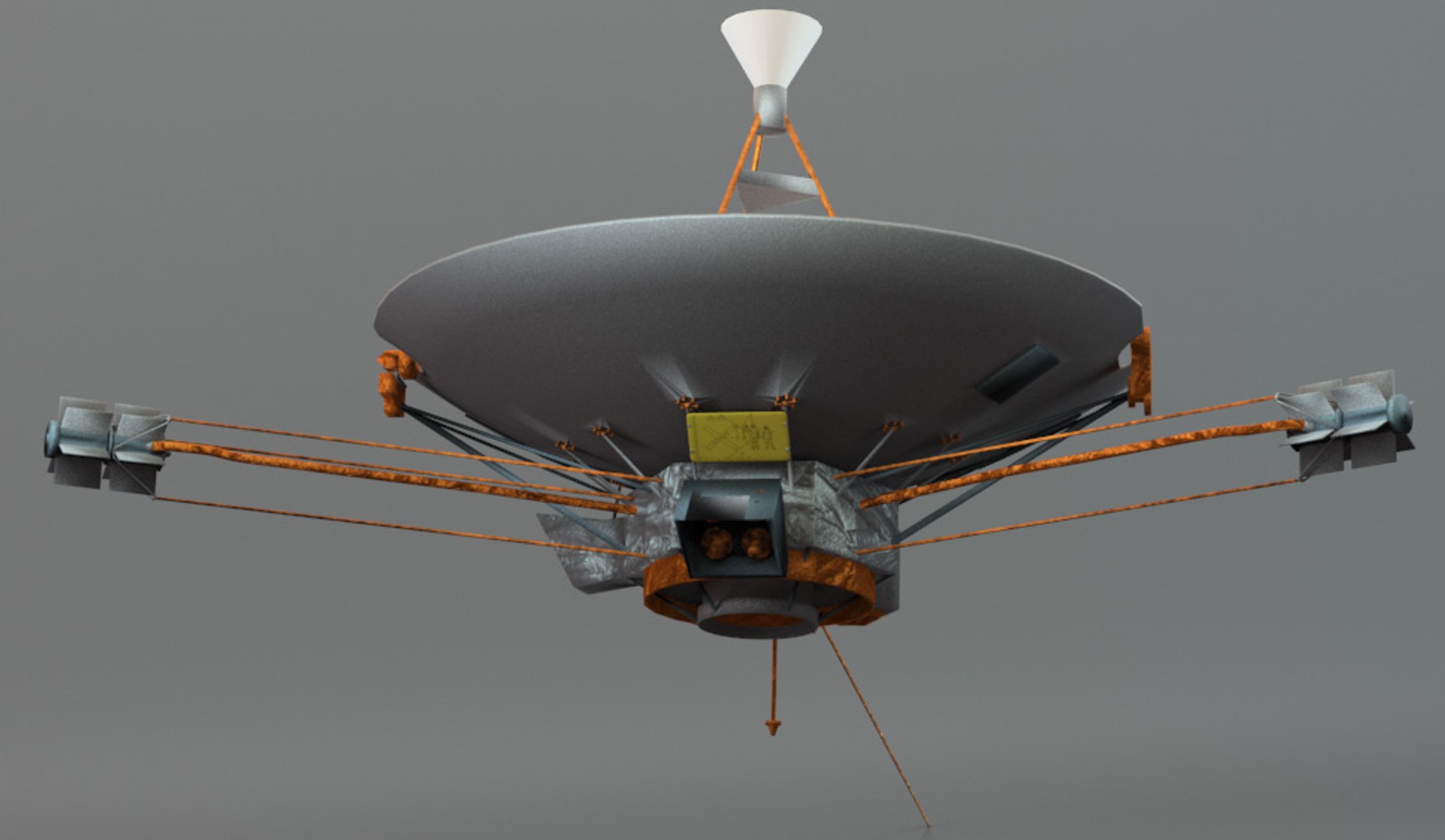 Pioneer Space Probe 3d Obj
