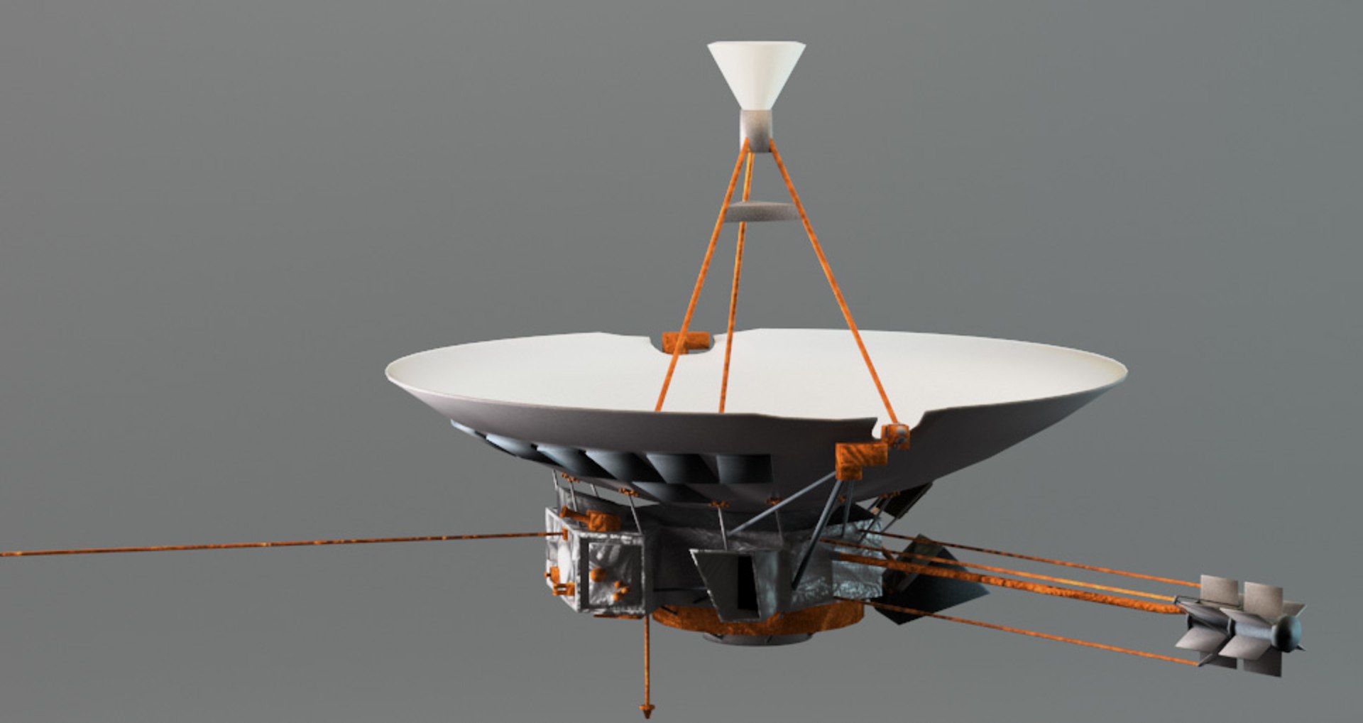 Pioneer Space Probe 3d Obj