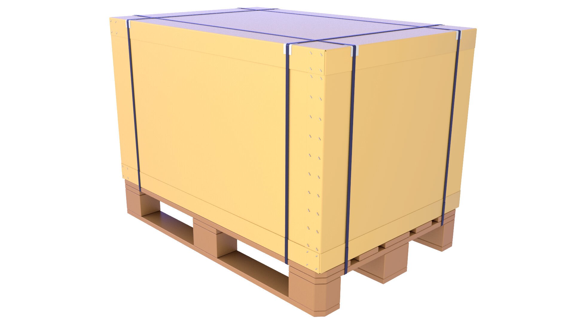 3D Model Pallet With Big Cardboard Boxs 6 - TurboSquid 2003177