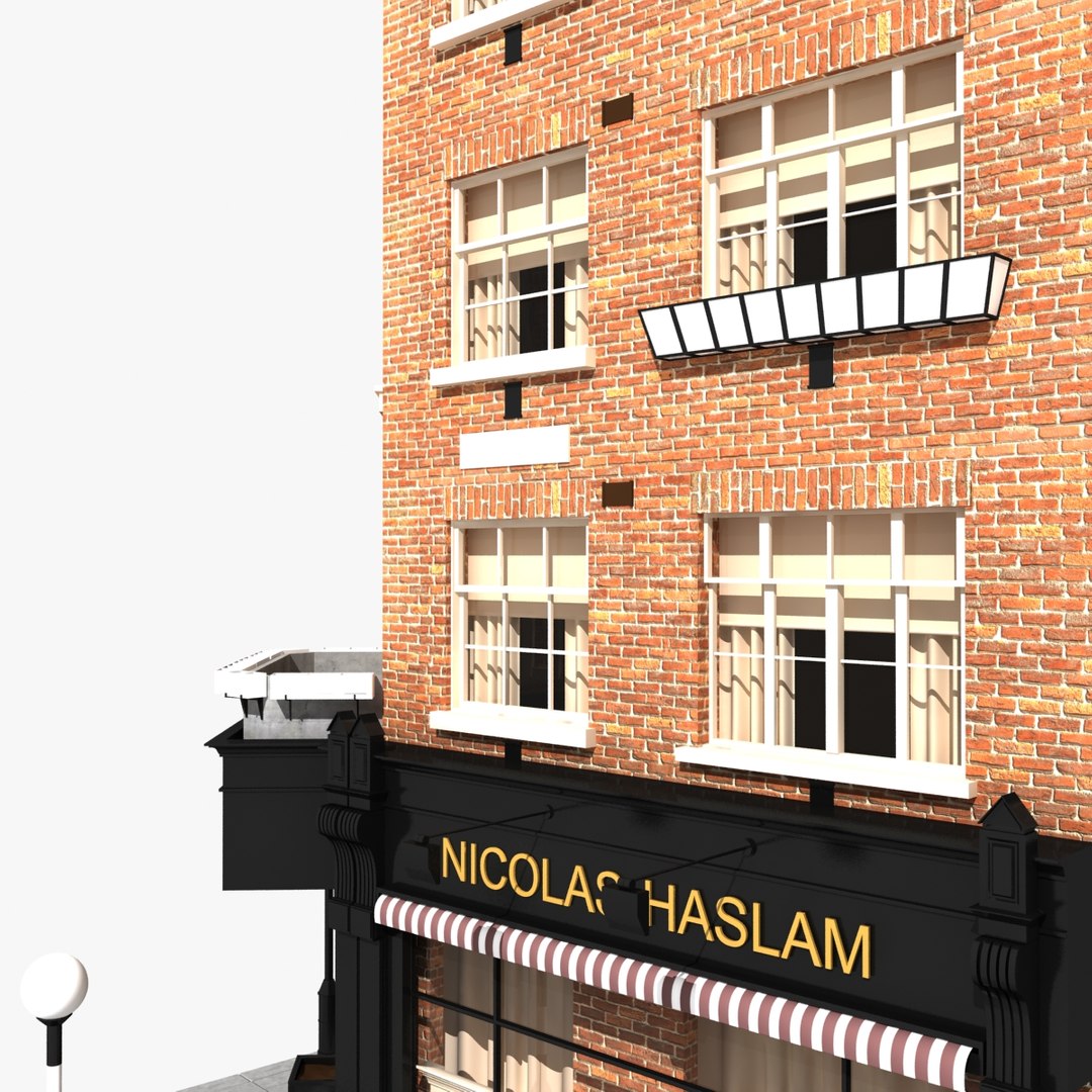 3d Corner Building London Model