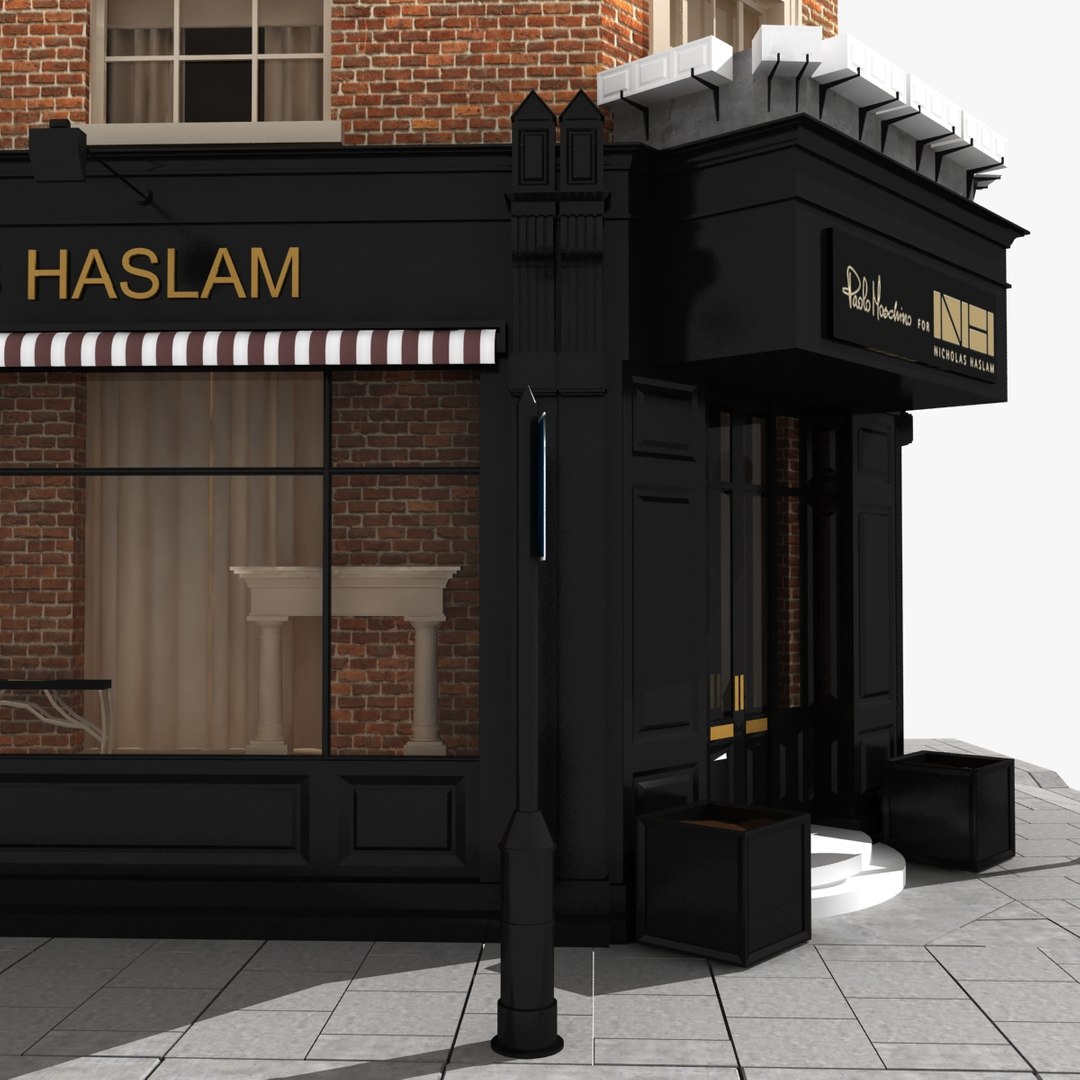3d Corner Building London Model