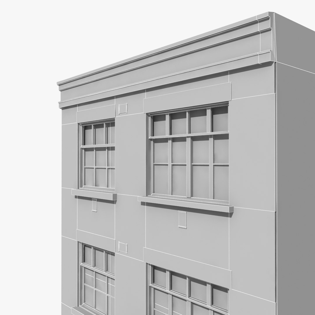 3d Corner Building London Model
