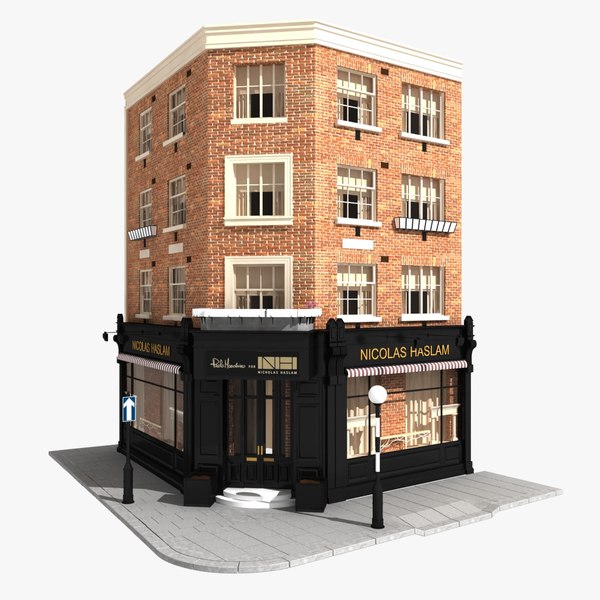 3d corner building london model