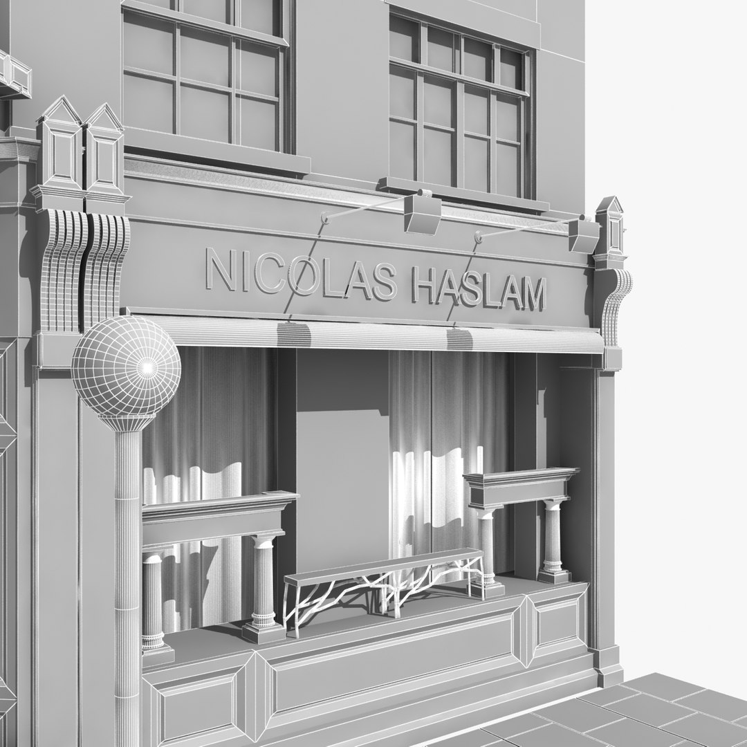 3d Corner Building London Model