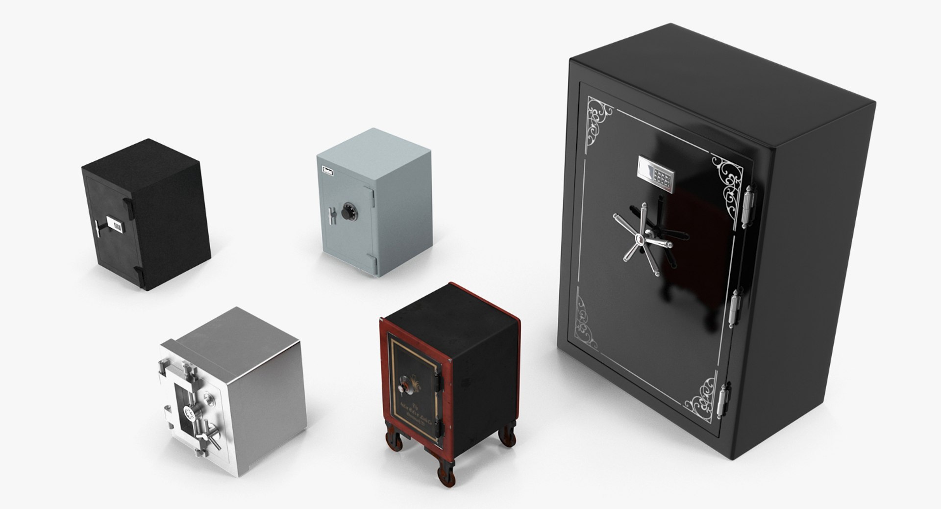 3D Model Safes 2 - TurboSquid 1237100