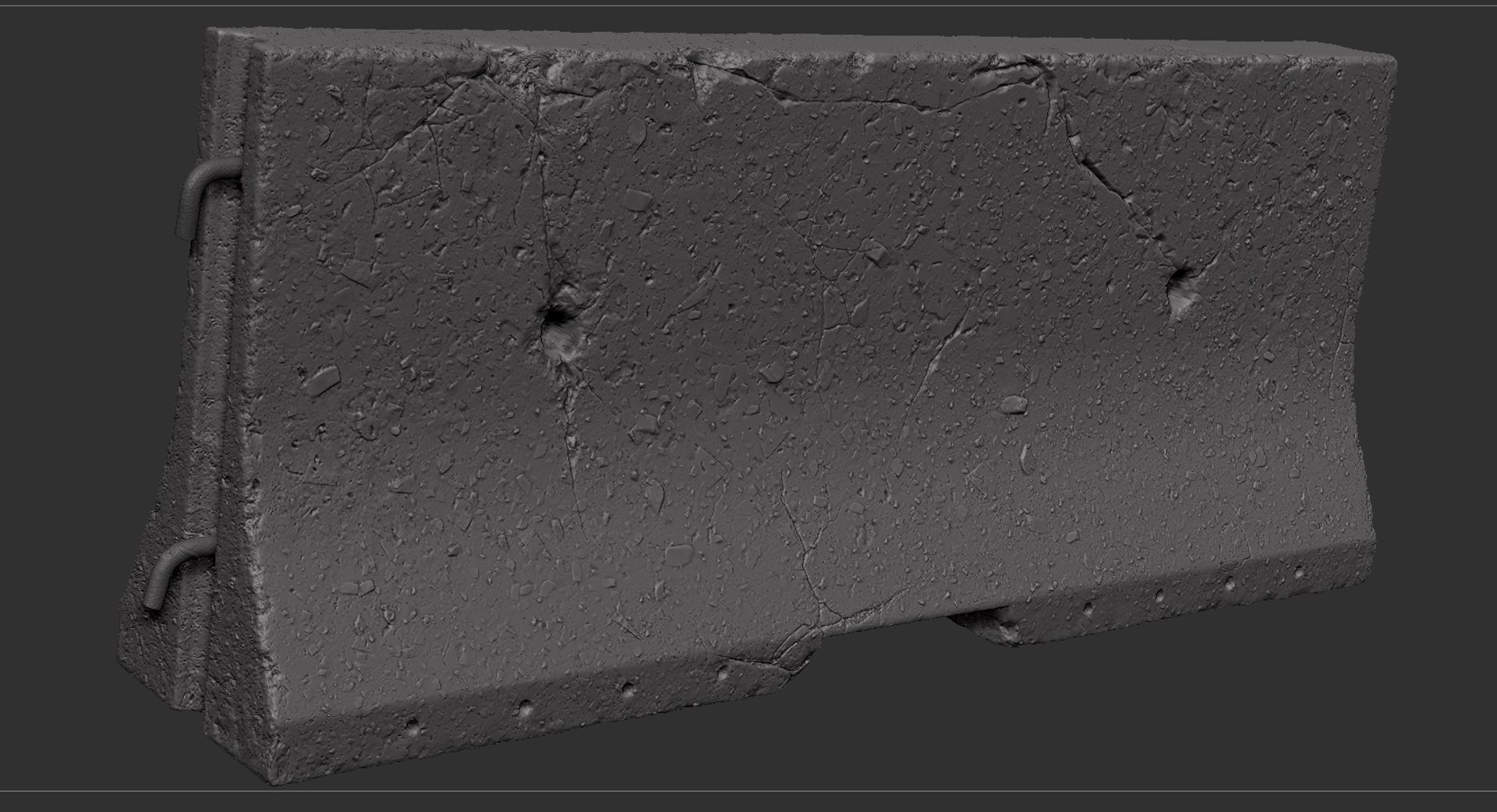 3D concrete block model - TurboSquid 1232011