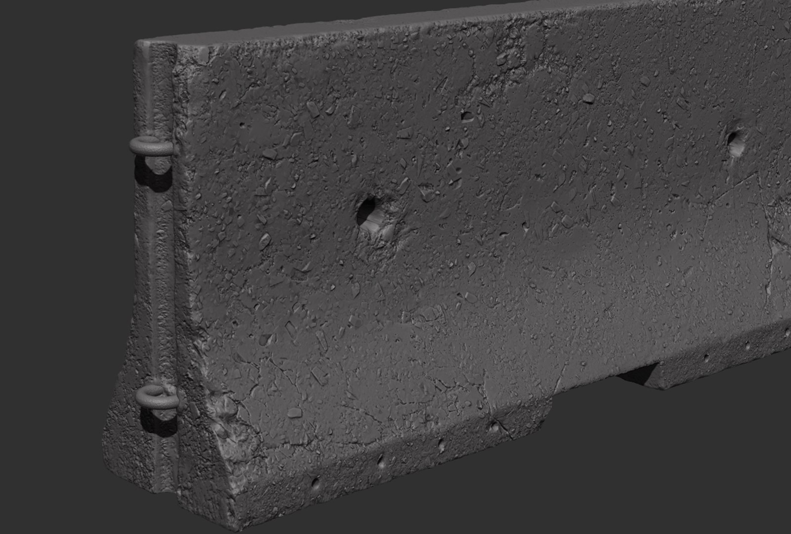 3D concrete block model - TurboSquid 1232011