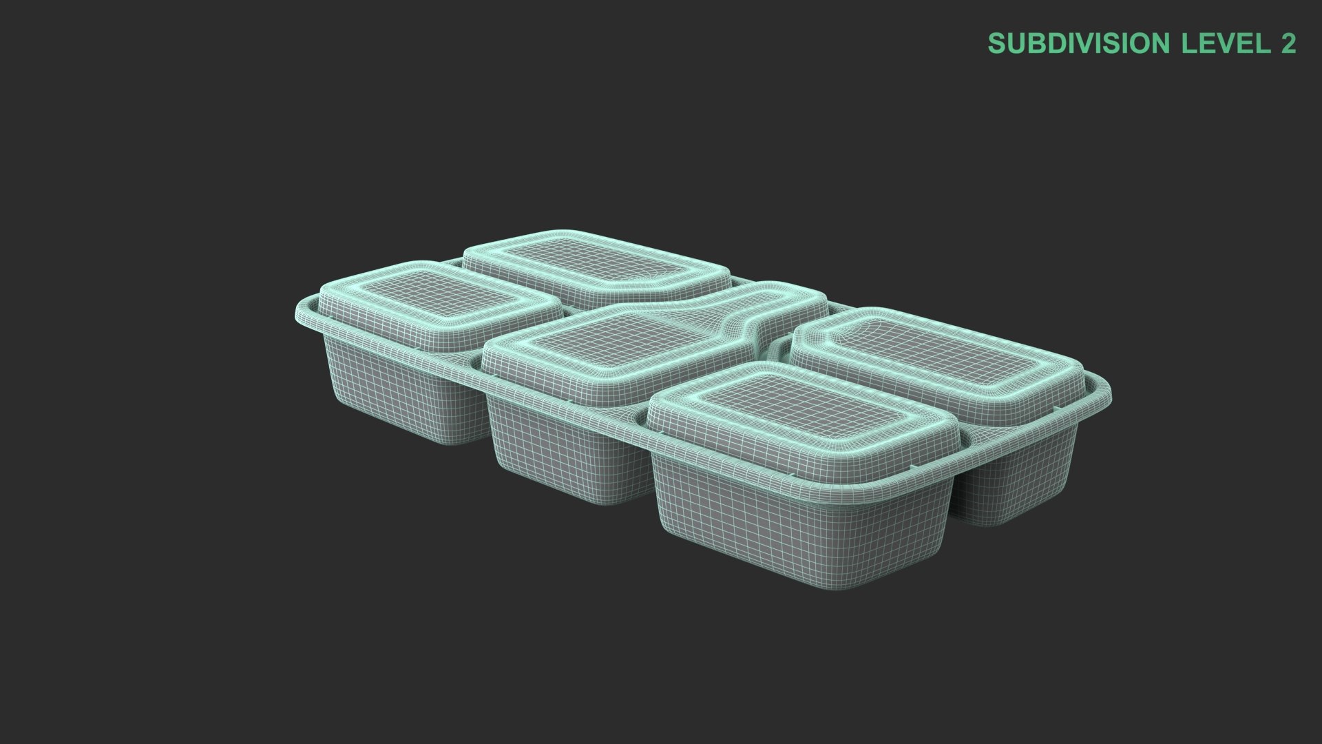 Takeaway Food Container 3D Model - TurboSquid 2352646
