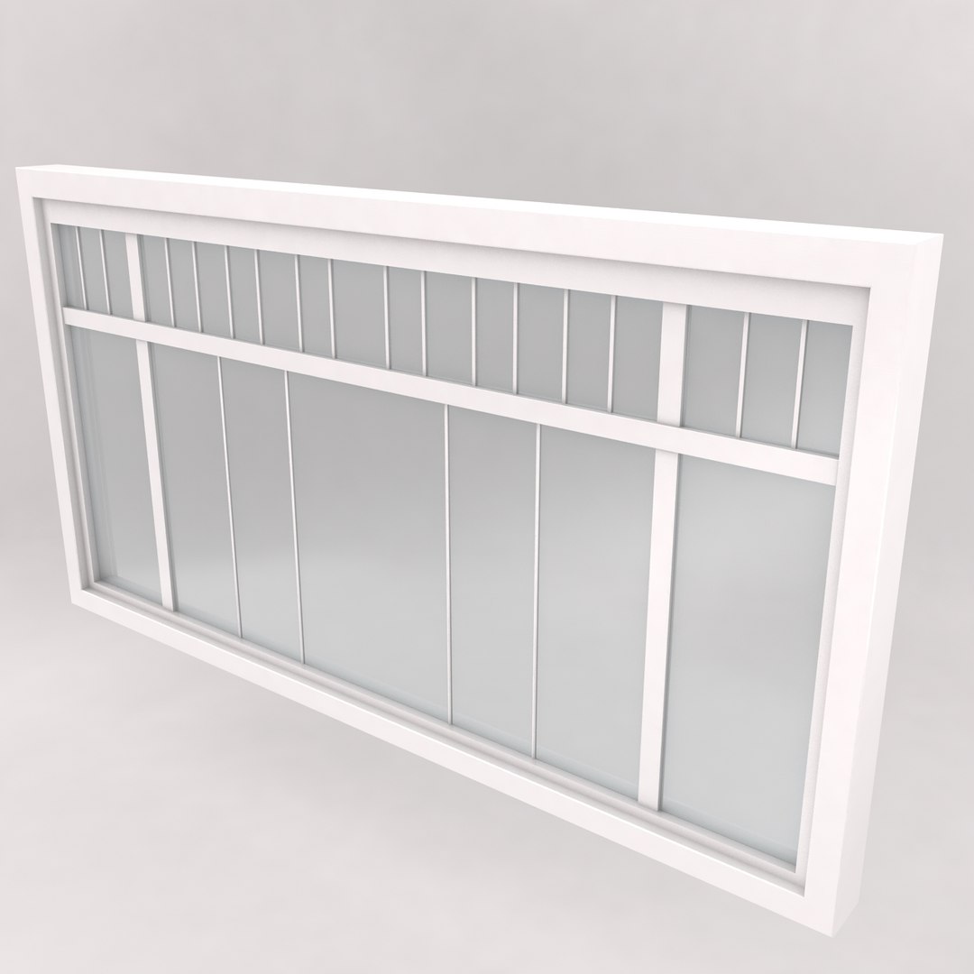3d window scene model