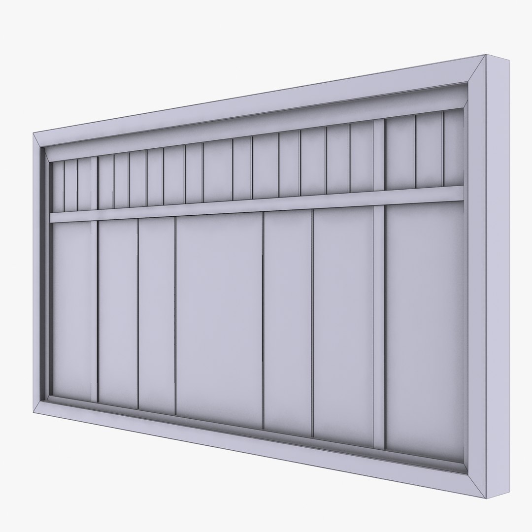 3d window scene model