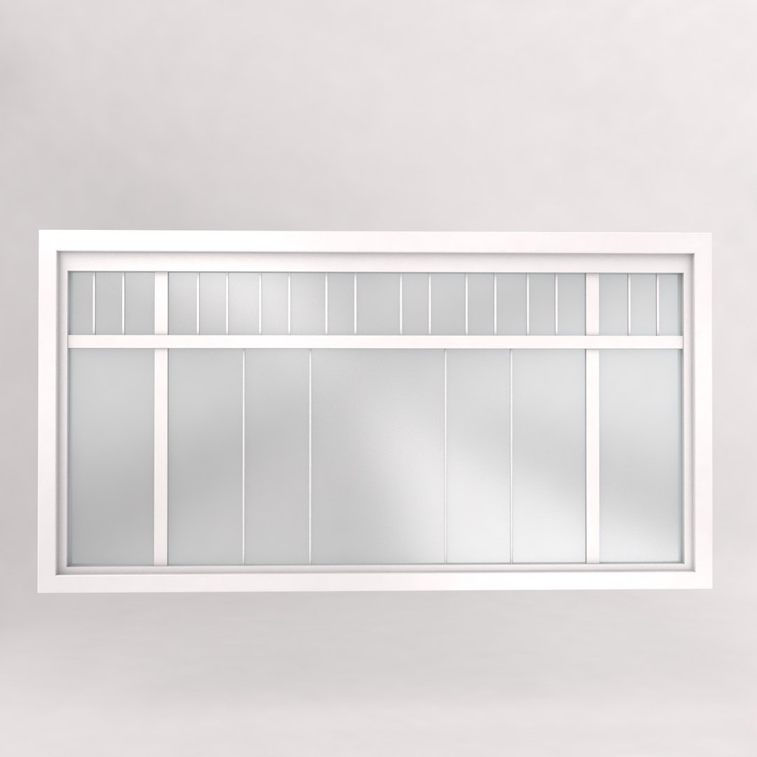 3d window scene model