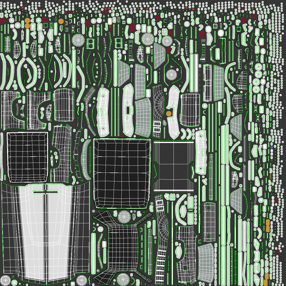 modelo 3d Chevrolet El Camino SS 1970, negro simplificado - TurboSquid ...
