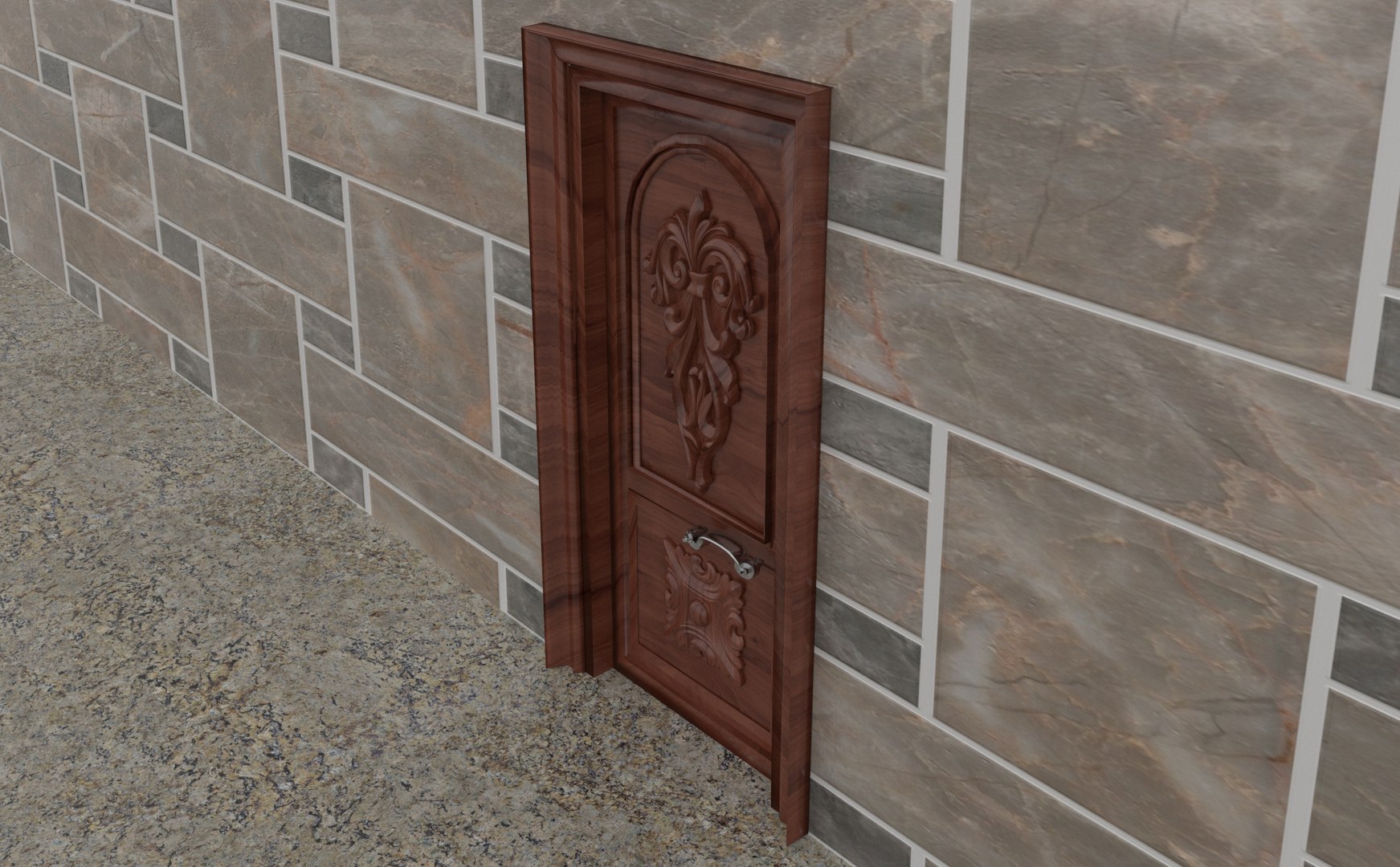 3D Model Exterior Door - TurboSquid 1534484