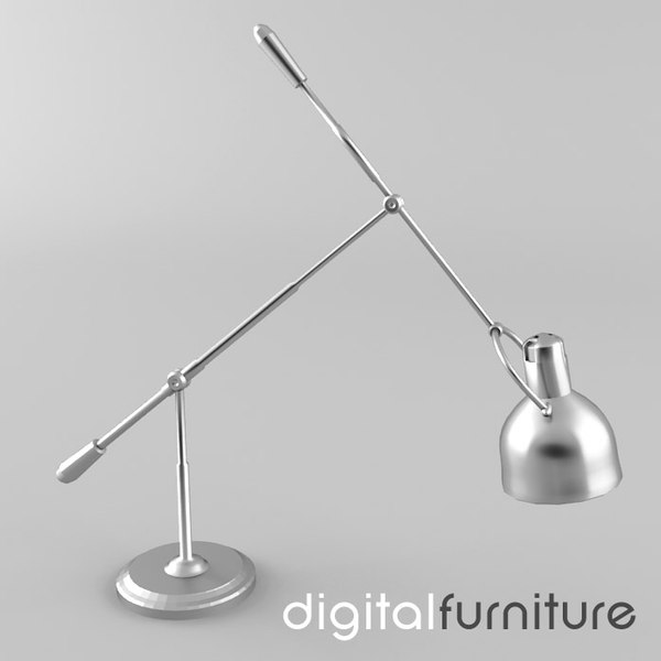 3d model of desk lamp