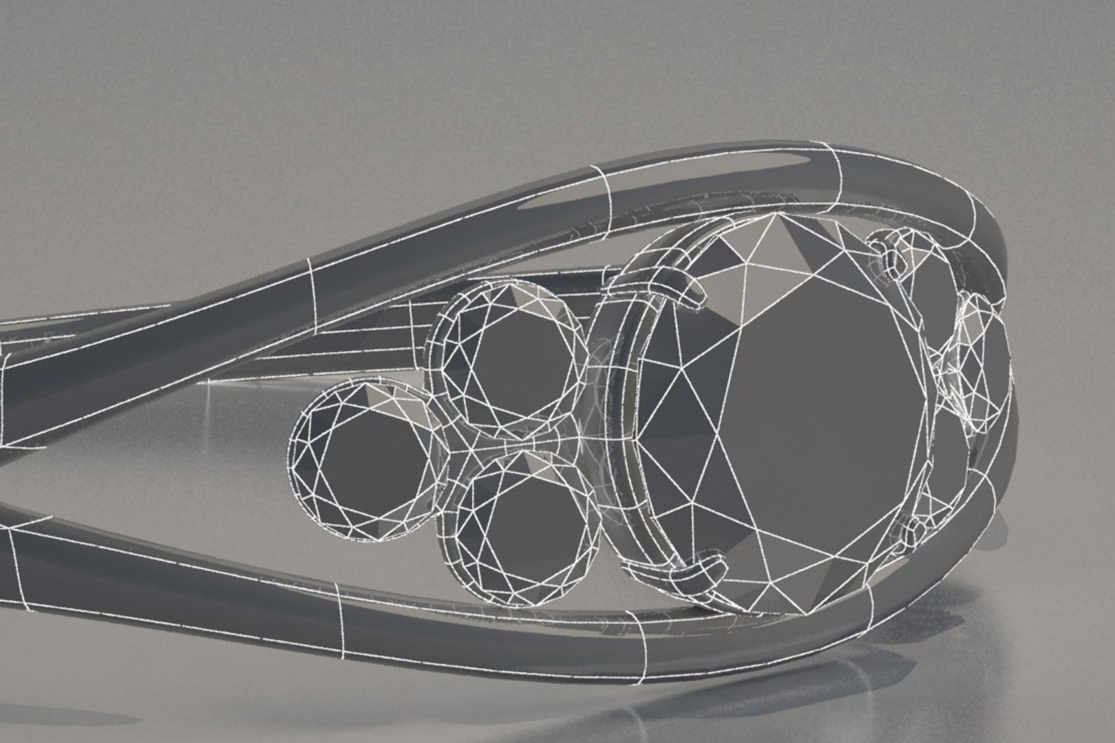 3d Diamon Ring Model