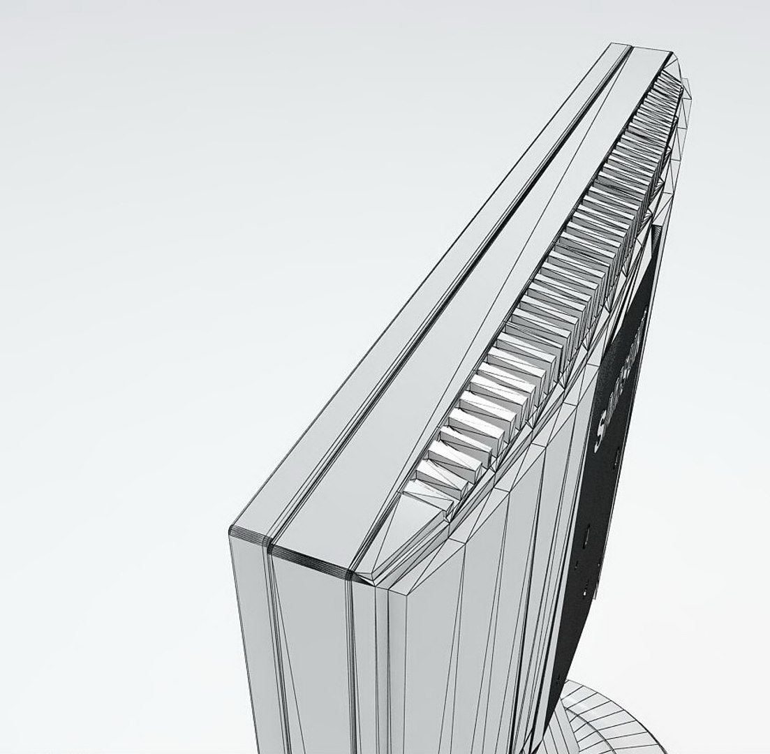 3d model monitor realistic