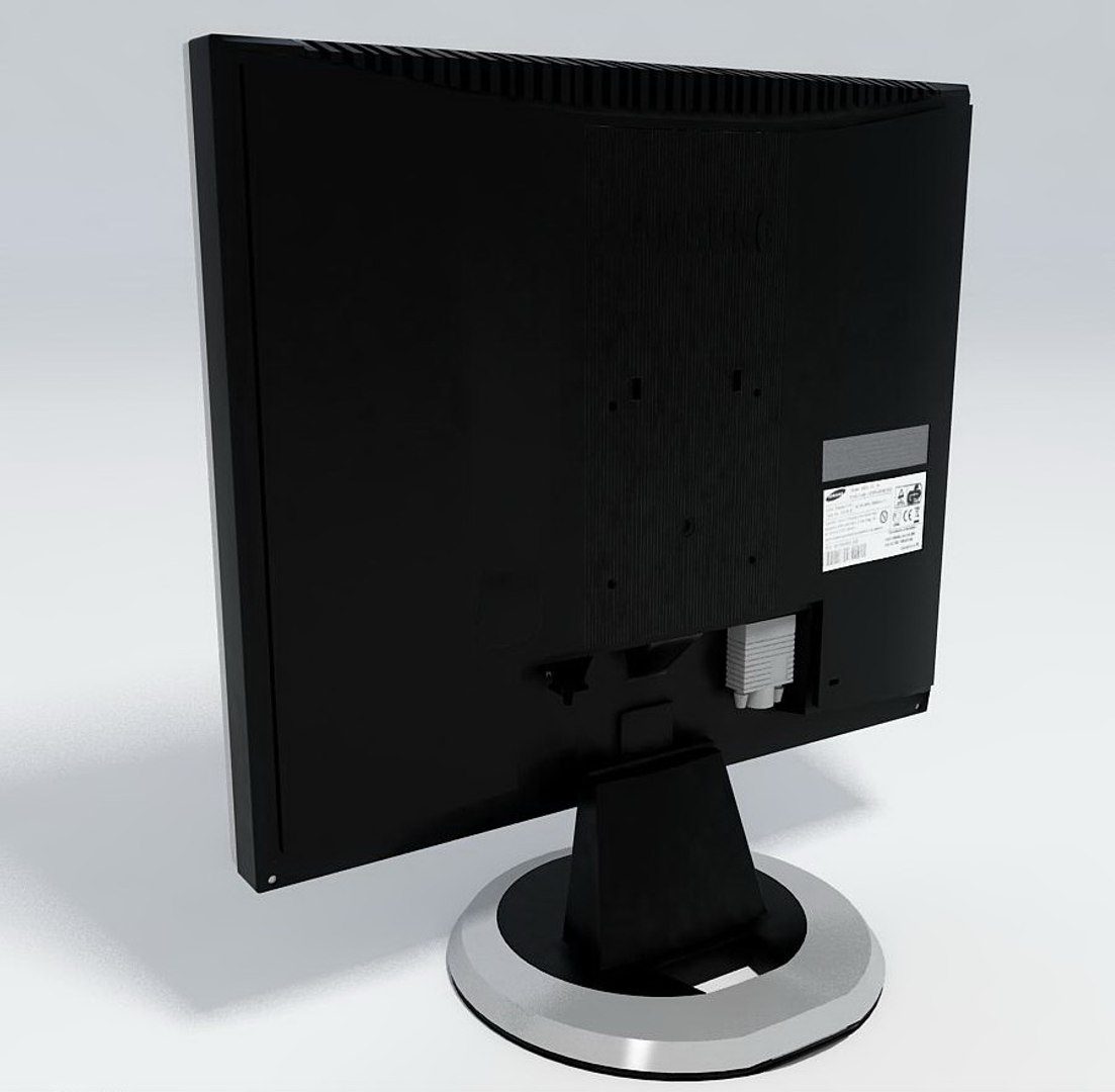 3d model monitor realistic