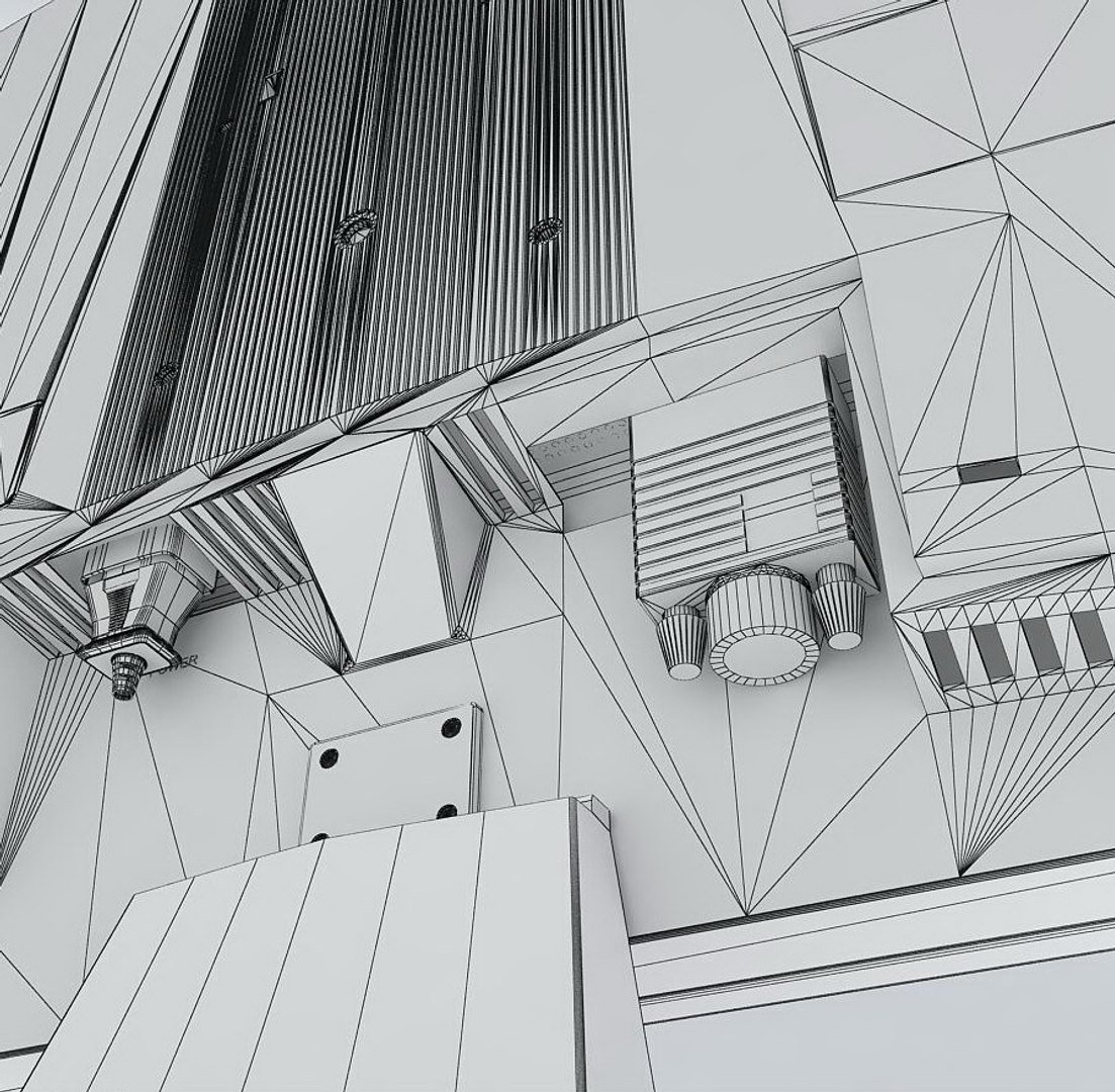 3d model monitor realistic