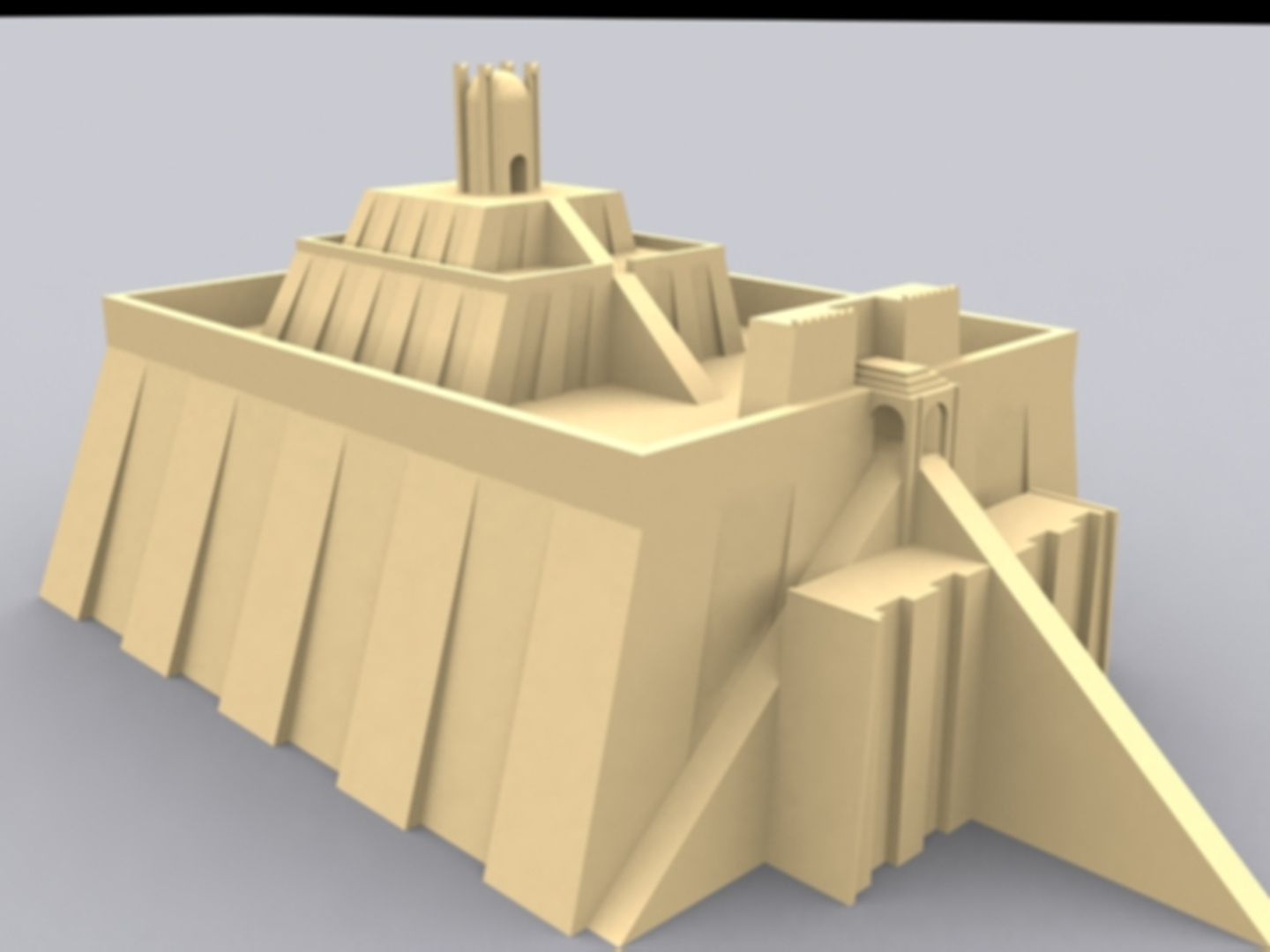 ziggurat 3d model