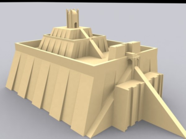 ziggurat 3d model