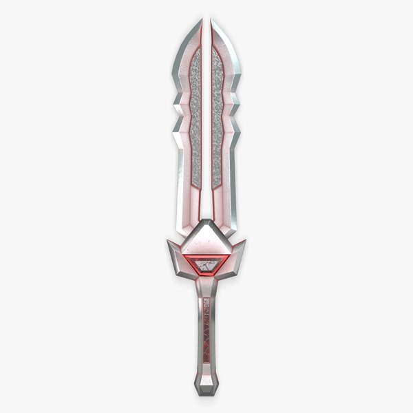 3D stylized dagger red - TurboSquid 1359877