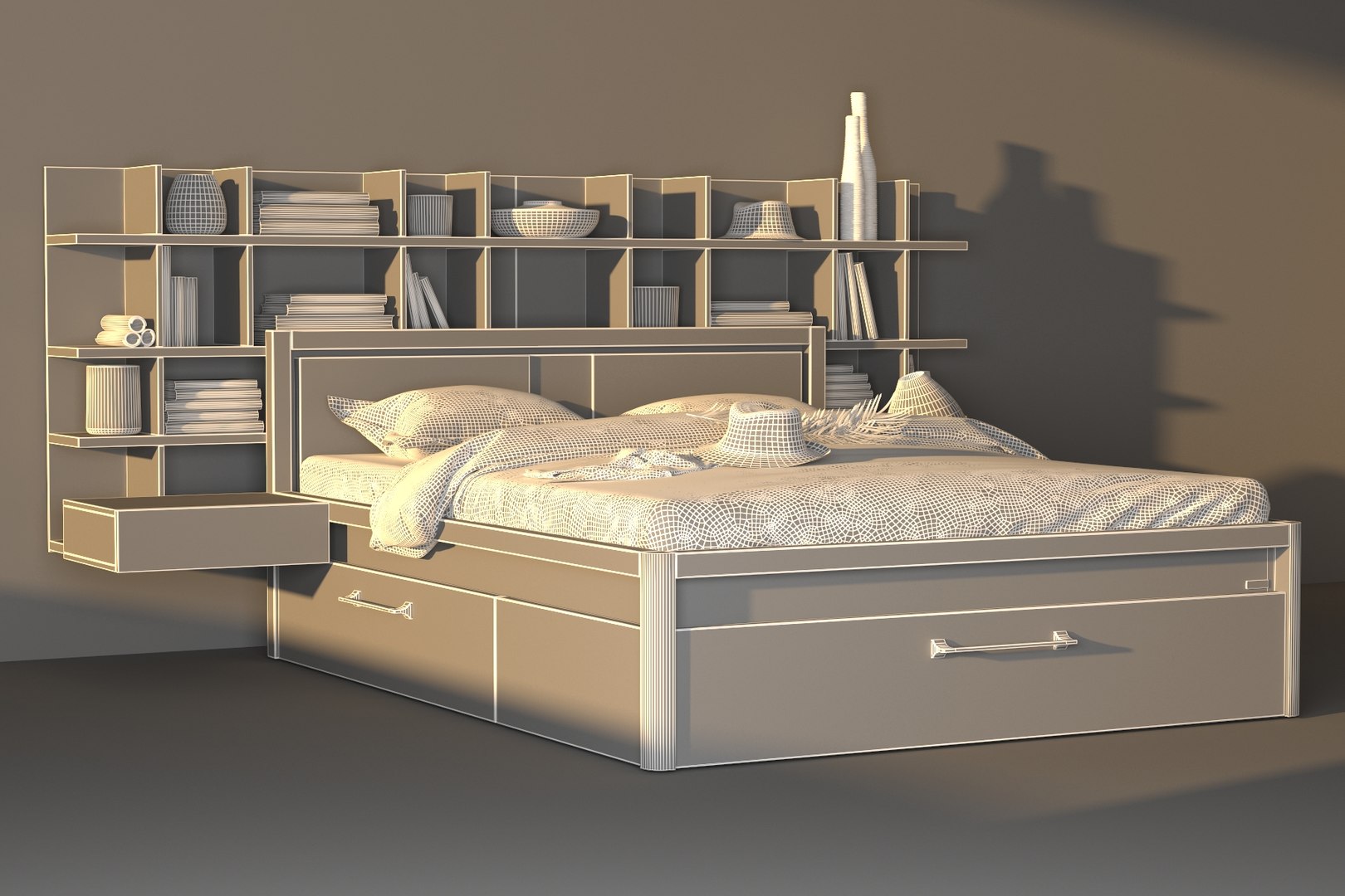 Gautier Bed 3D Model - TurboSquid 1529608