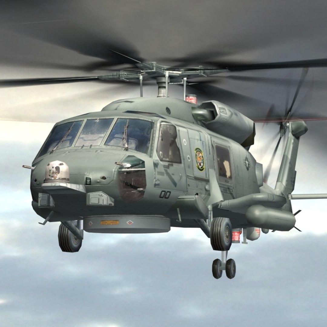 Sh-60 Seahawk Translucent Rotor 3d Obj