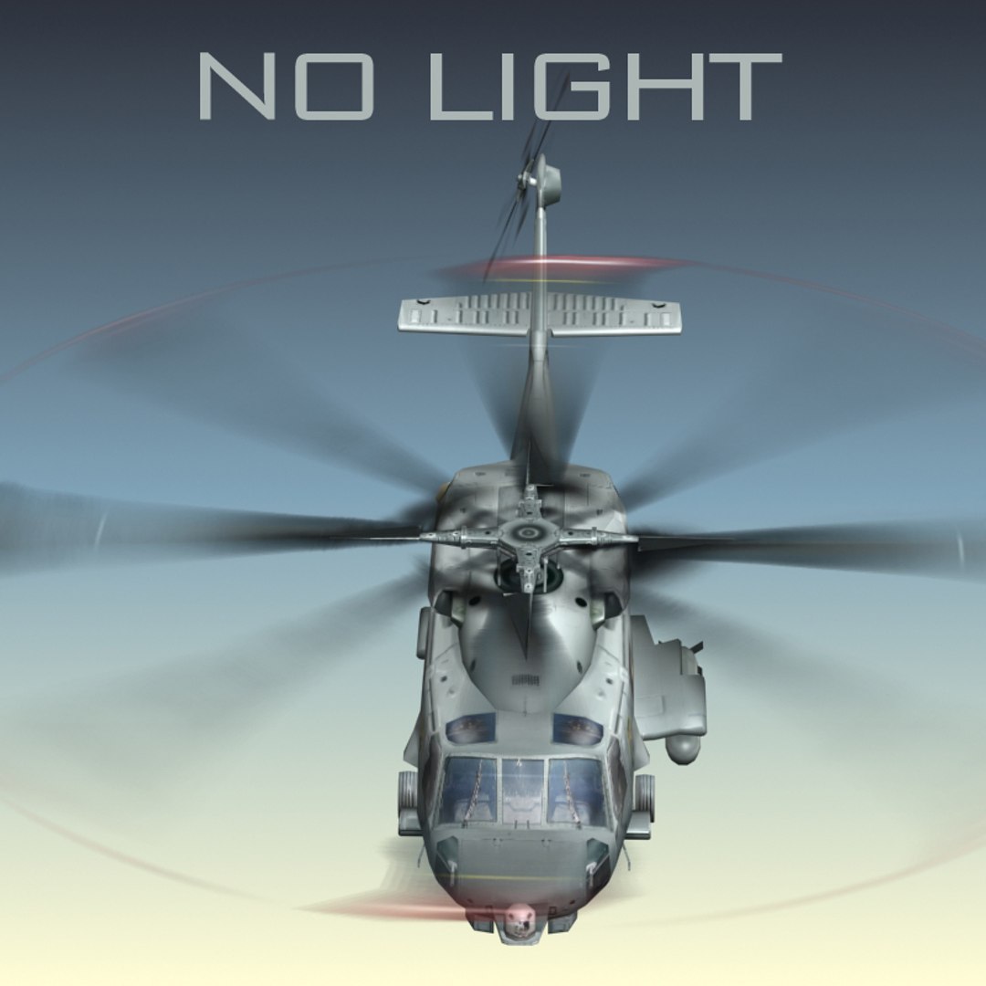 Sh-60 Seahawk Translucent Rotor 3d Obj