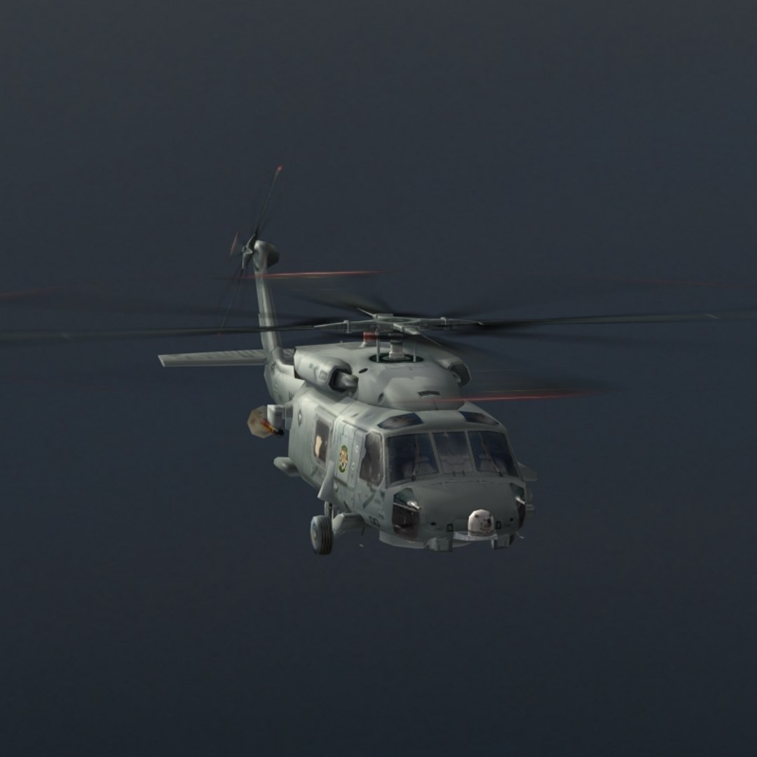 Sh-60 Seahawk Translucent Rotor 3d Obj