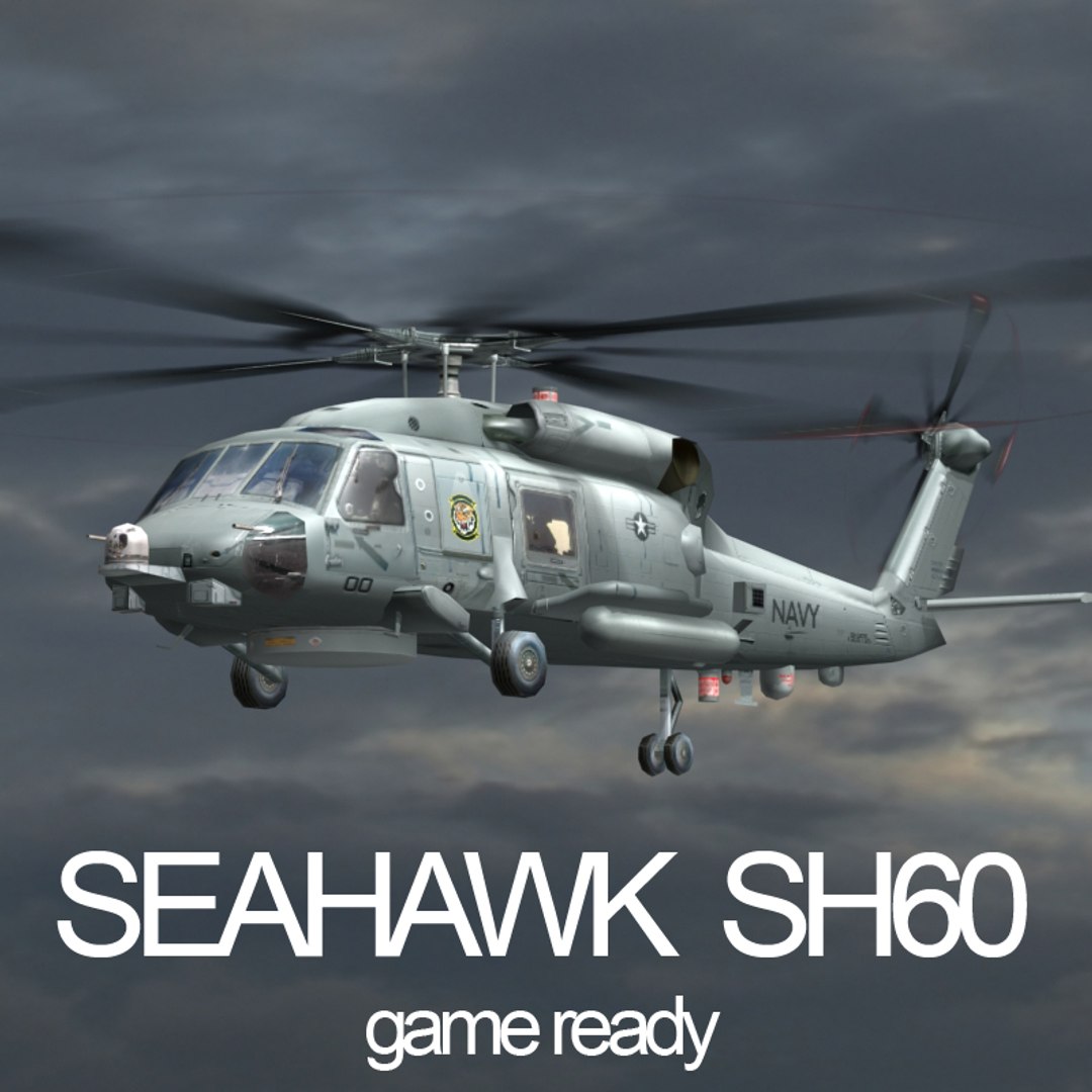 Sh-60 Seahawk Translucent Rotor 3d Obj