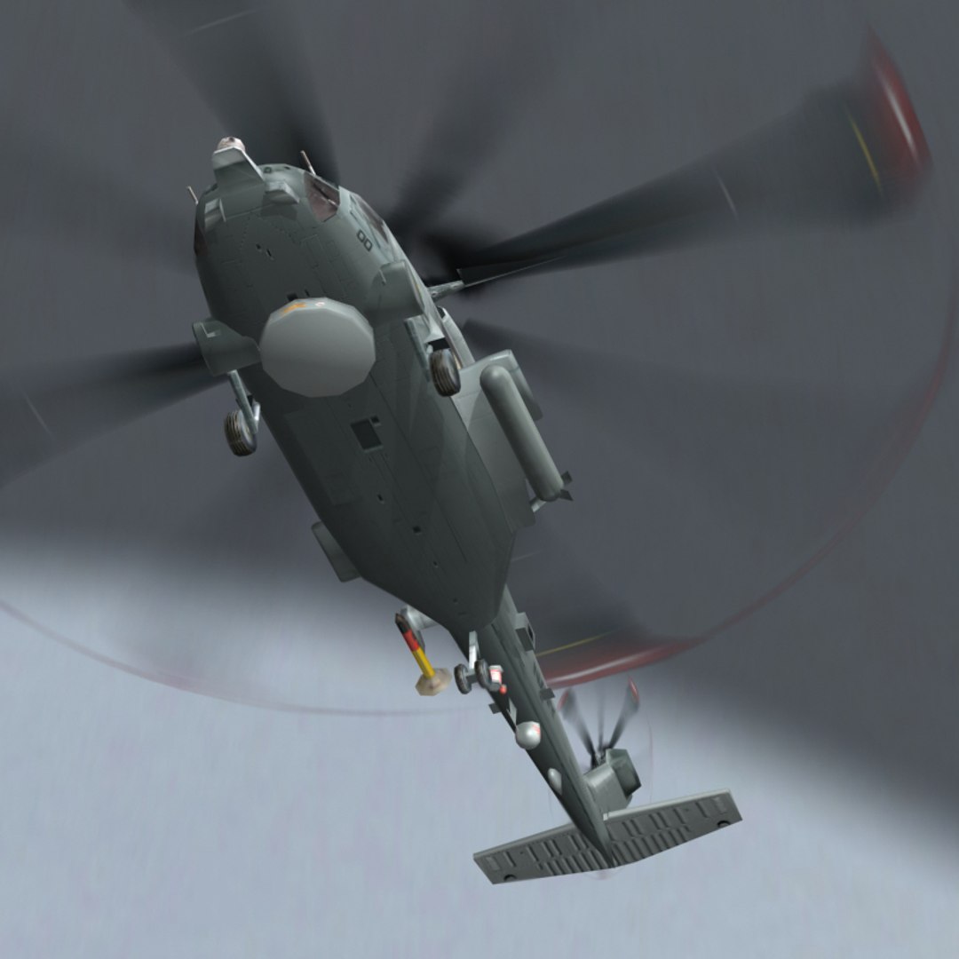 Sh-60 Seahawk Translucent Rotor 3d Obj