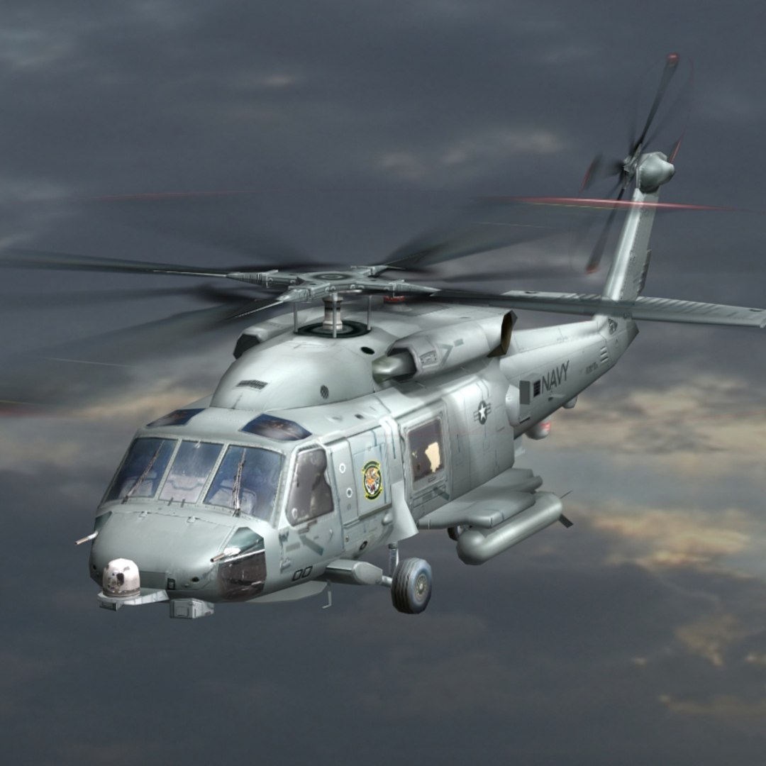 Sh-60 Seahawk Translucent Rotor 3d Obj
