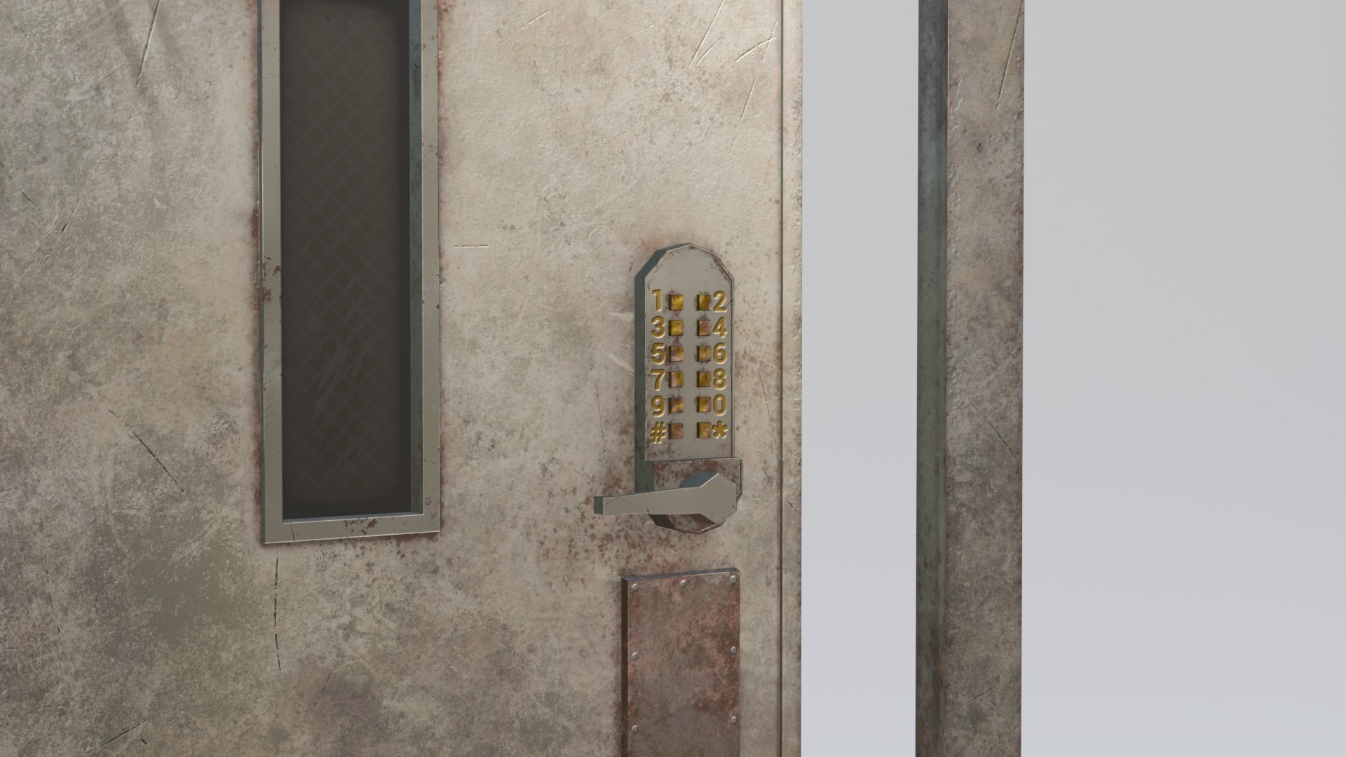 Real Metal Secure Door 3D Model - TurboSquid 1471614