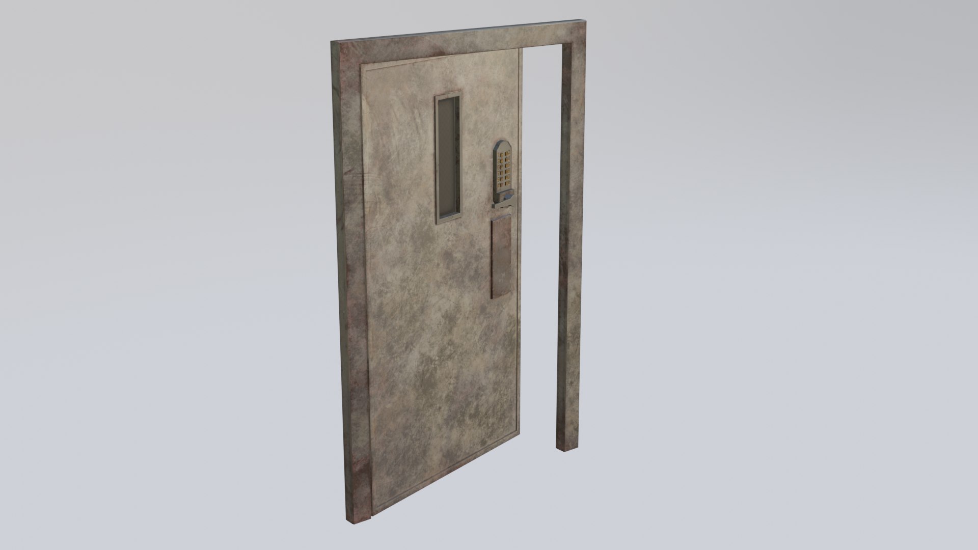 Real metal secure door 3D model - TurboSquid 1471614