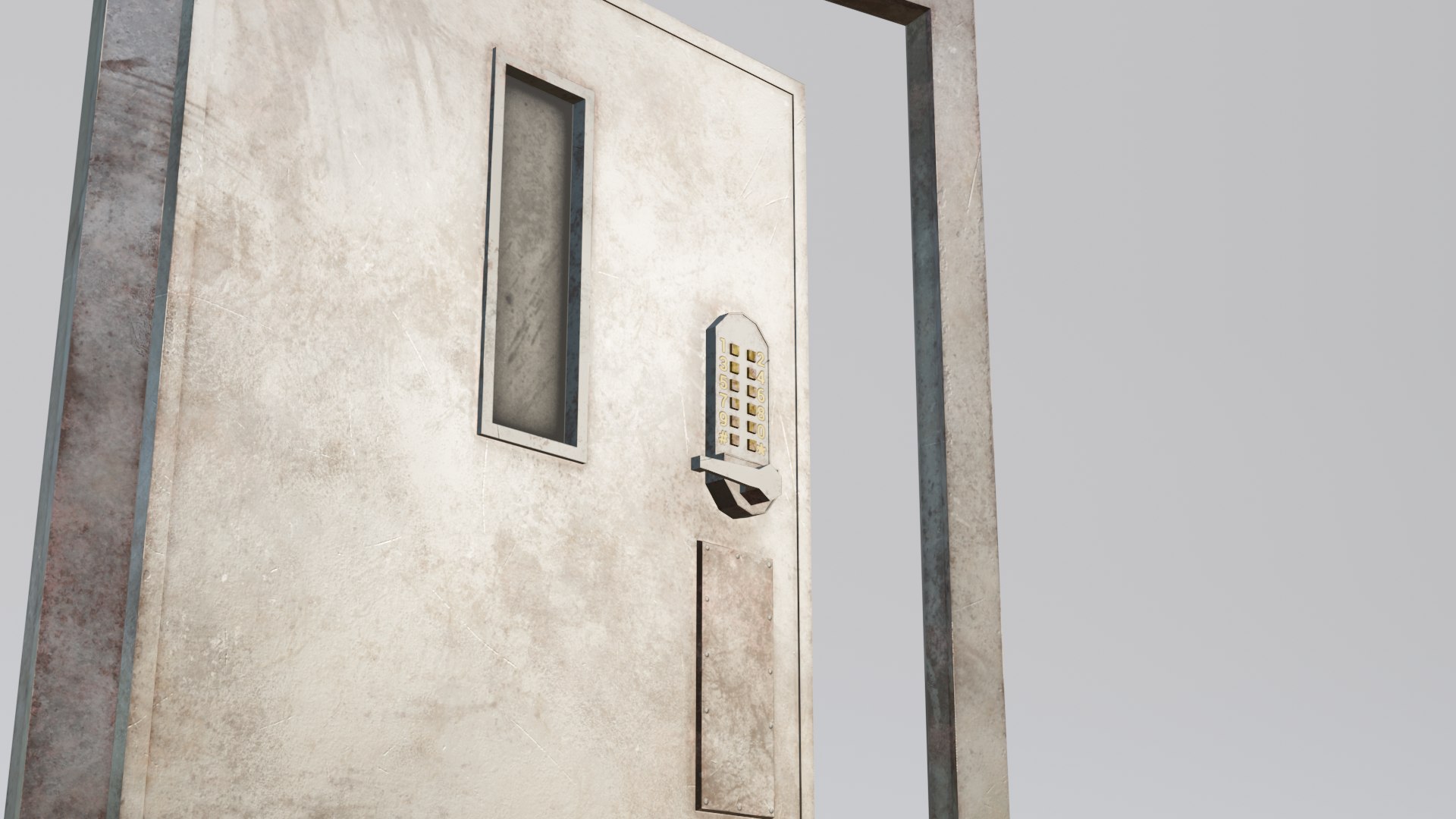 Real Metal Secure Door 3D Model - TurboSquid 1471614